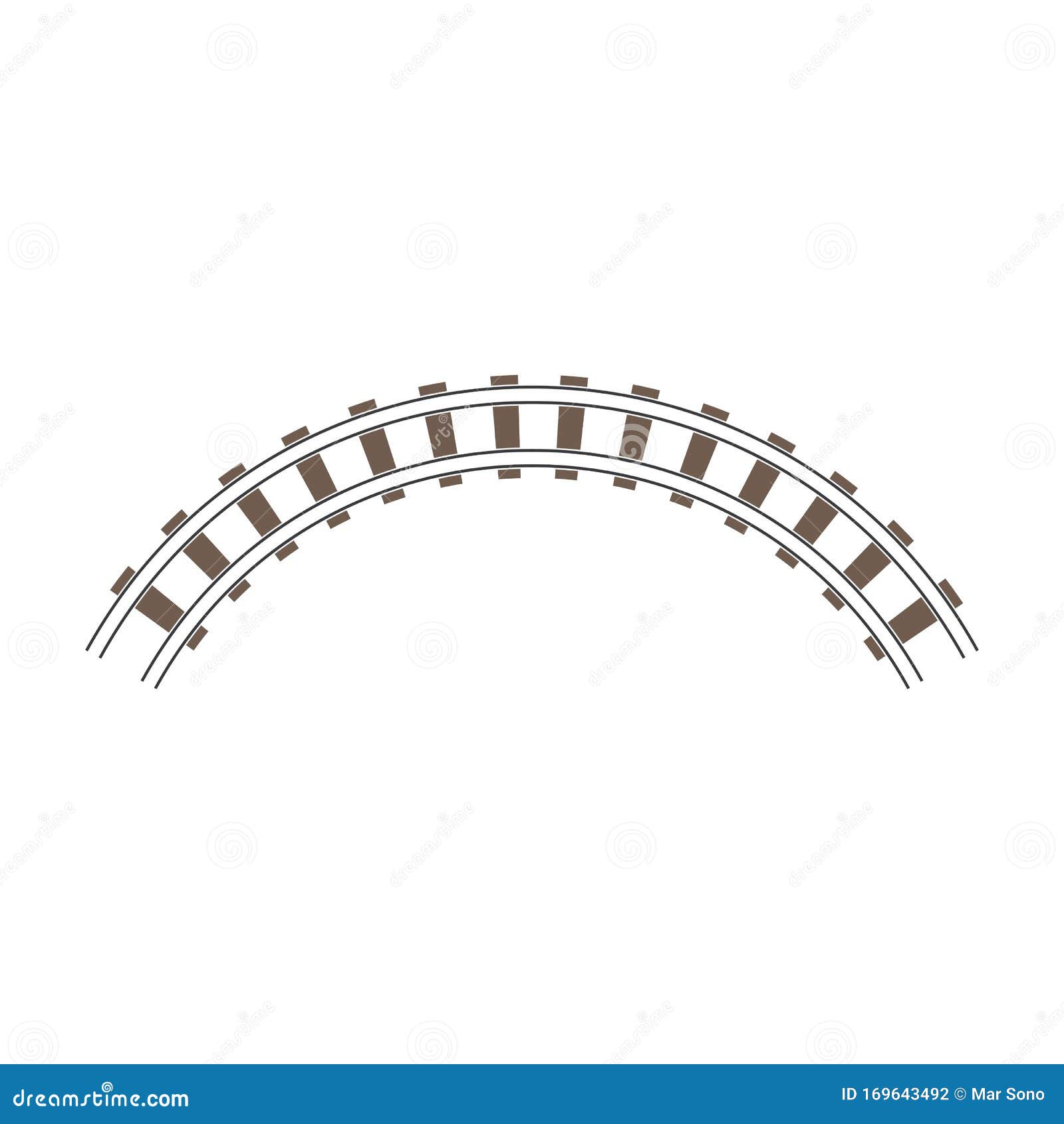 Train Tracks Vector Icon Design Stock Vector - Illustration of graphic ...