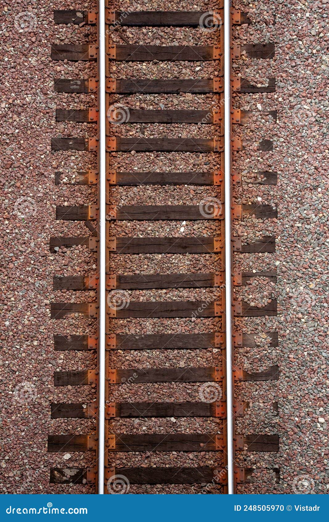 Train Tracks View from the Top Stock Photo - Image of destination ...