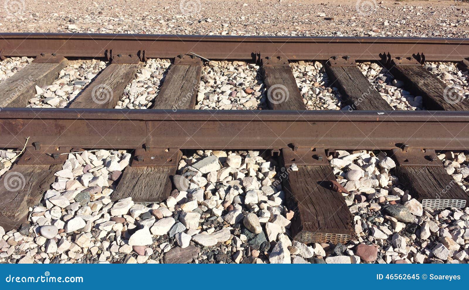 Train tracks stock image. Image of train, tracks, rubble - 46562645