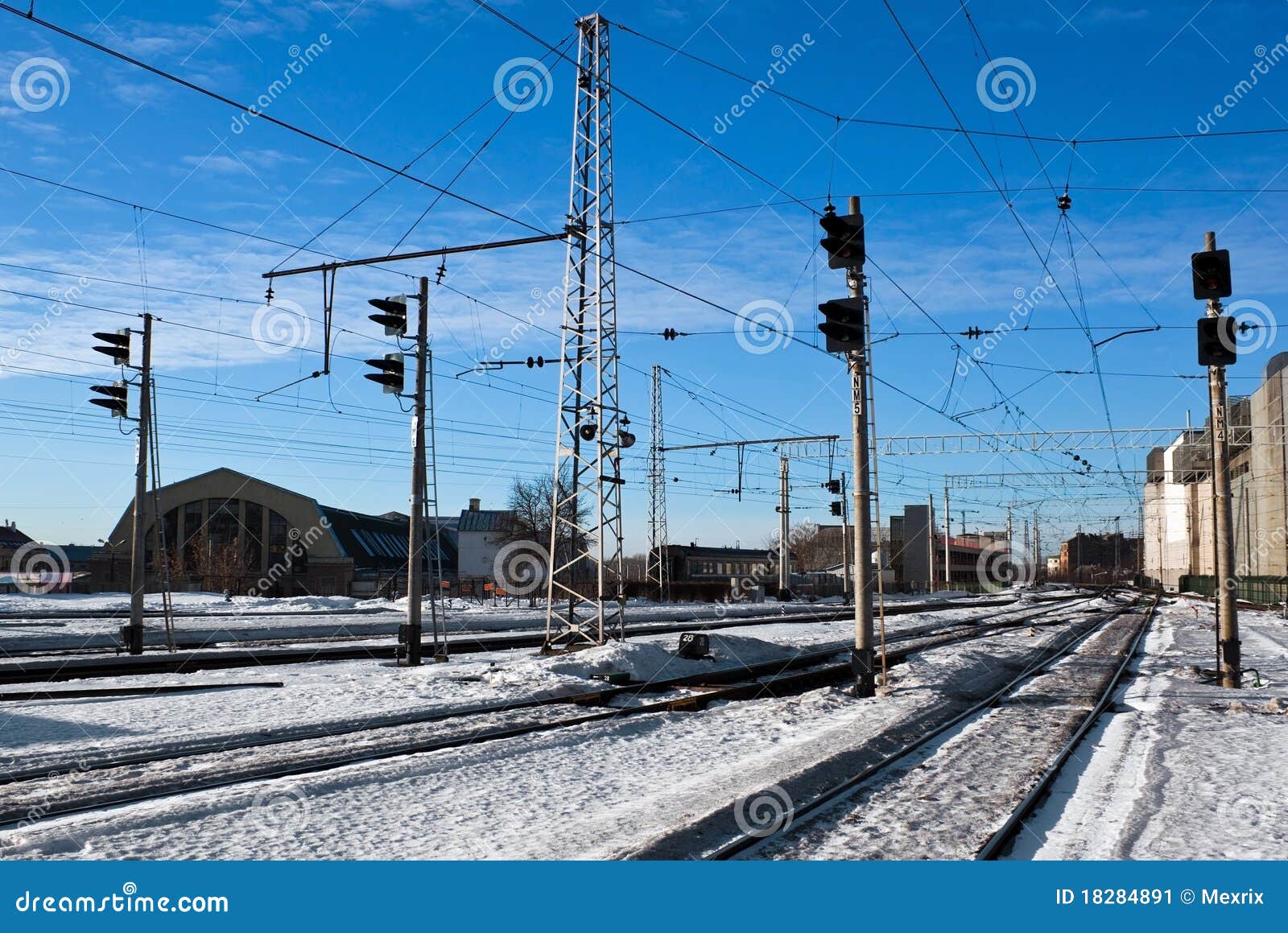 Train traffic ligts stock image. Image of signal, steel - 18284891