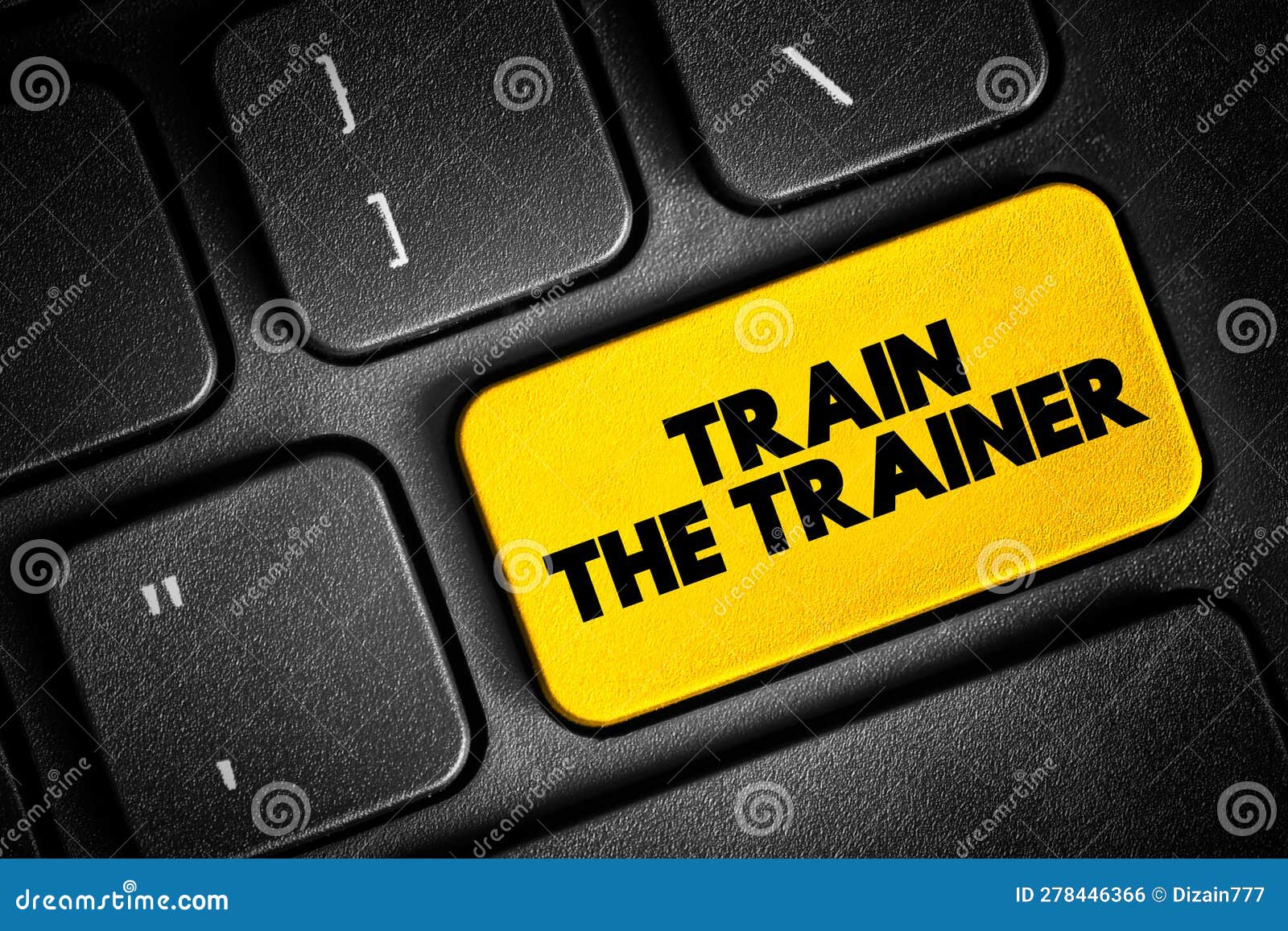 Train the Trainer Text Button on Keyboard, Concept Background Stock ...