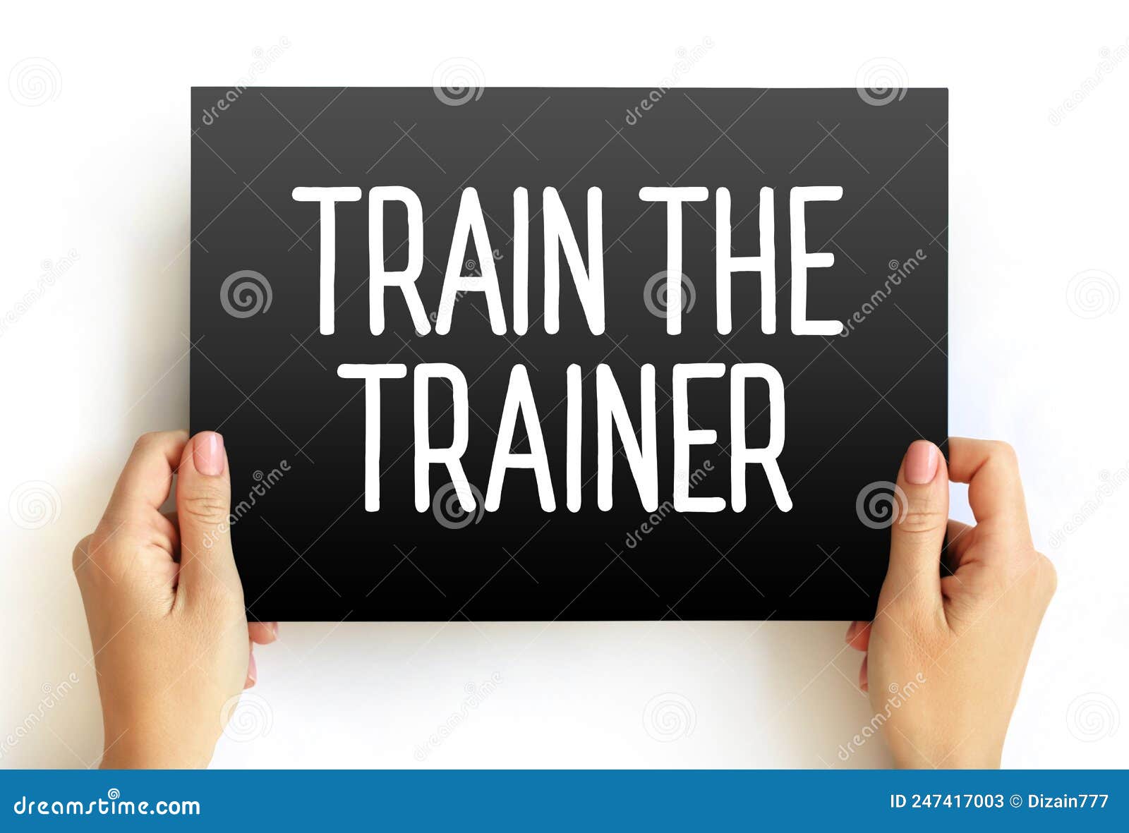 Train the Trainer Text on Card, Concept Background Stock Image - Image ...