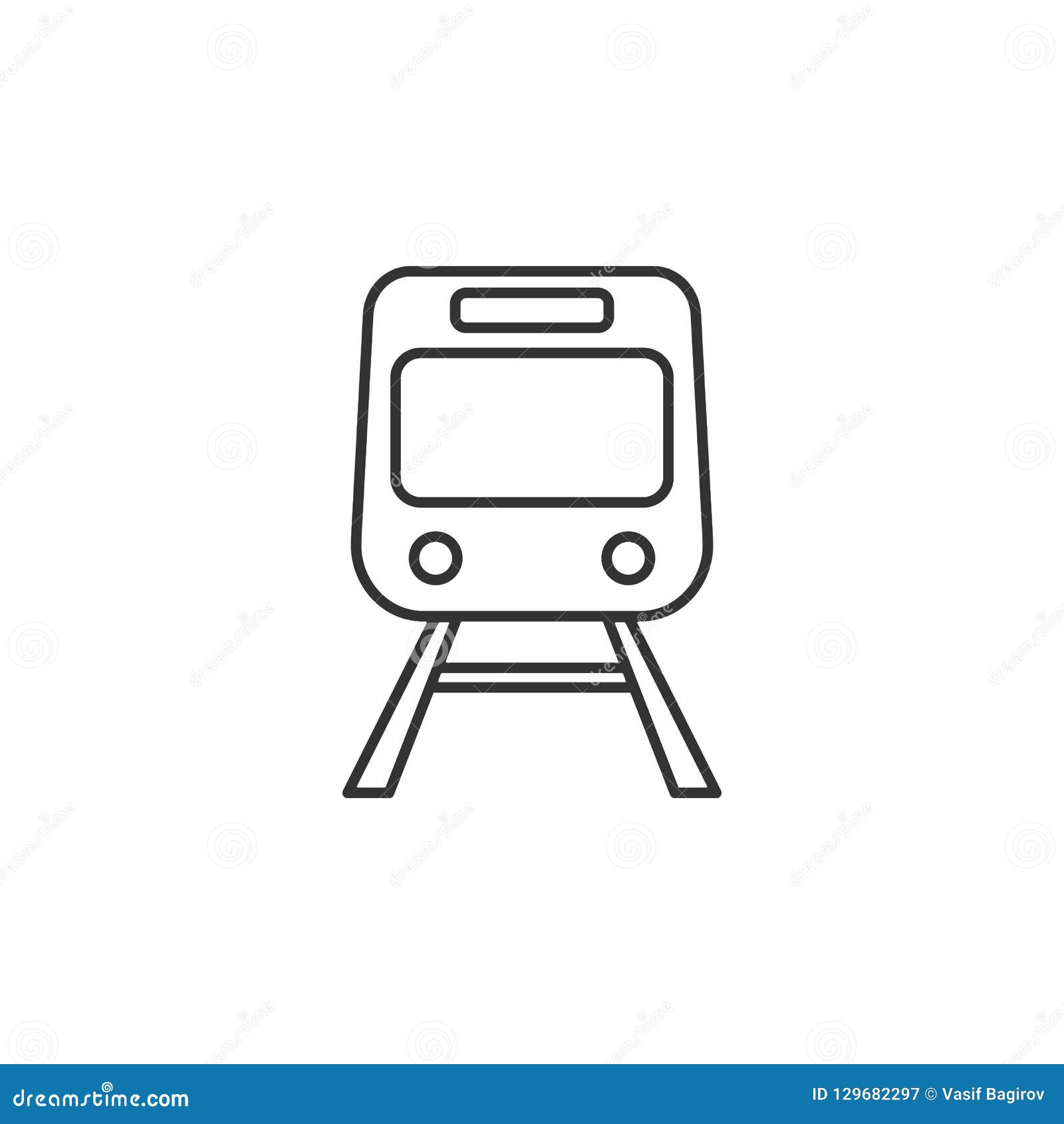 Train, Transport Line Icon. Simple, Modern Flat Vector Illustration For ...