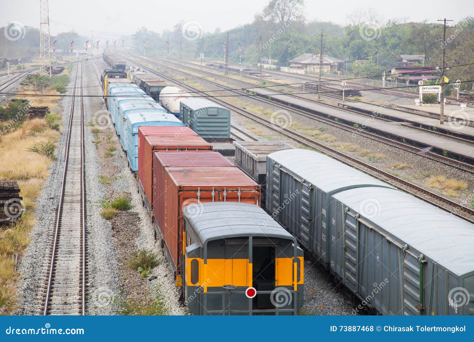 The train transport stone. stock photo. Image of barriers - 73887468