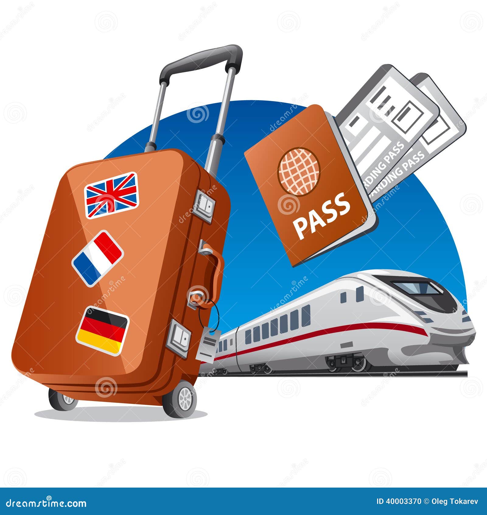 Train travel stock vector. Illustration of service, tourism - 40003370