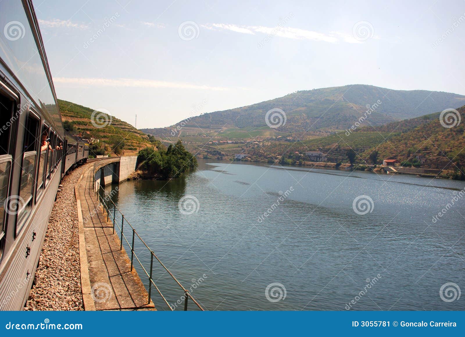 Train trip in Douro stock image. Image of water, transportation - 3055781