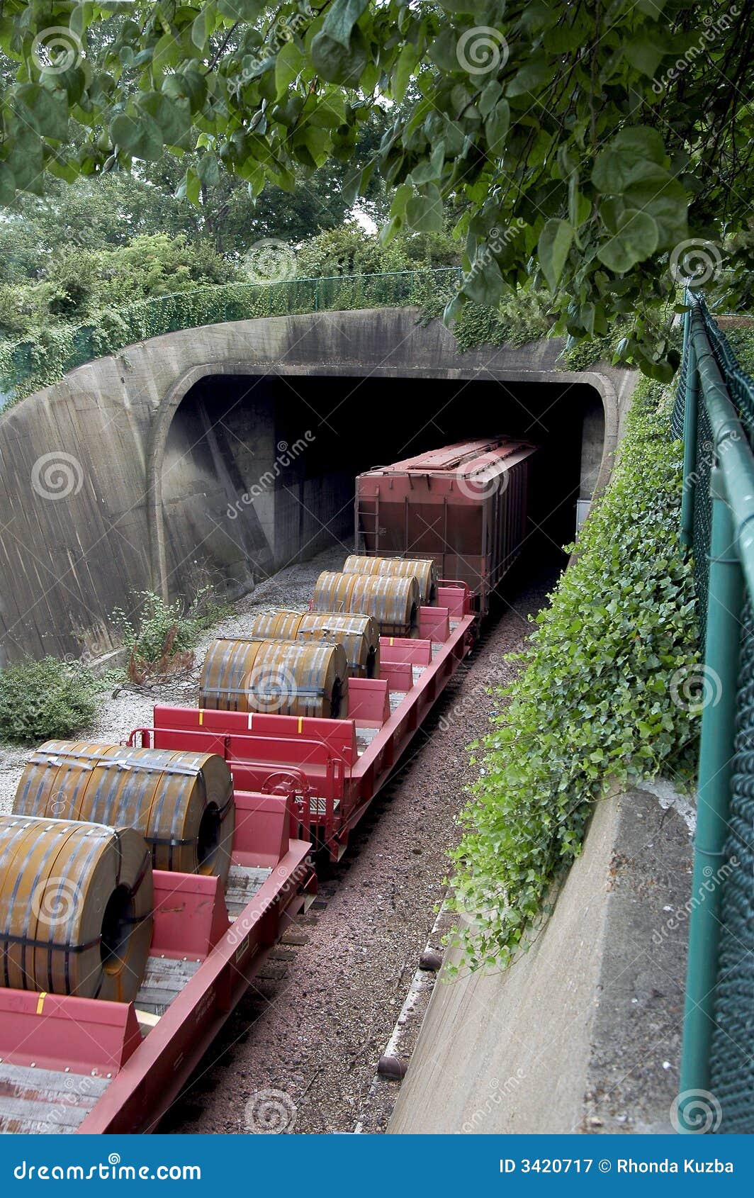 Cargo Tunnel In Abandoned Soviet Bunker With Railway. Turn The Tunnel ...