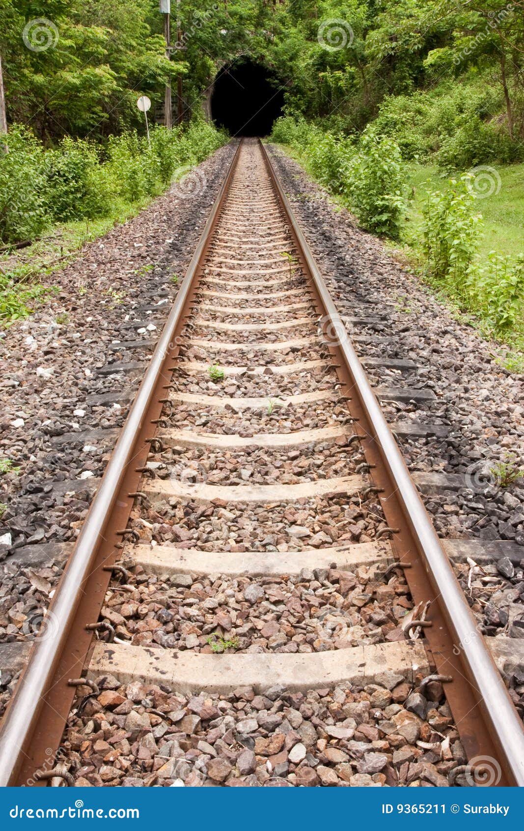 Old Train Tunnel With Railway Royalty-Free Stock Photography ...