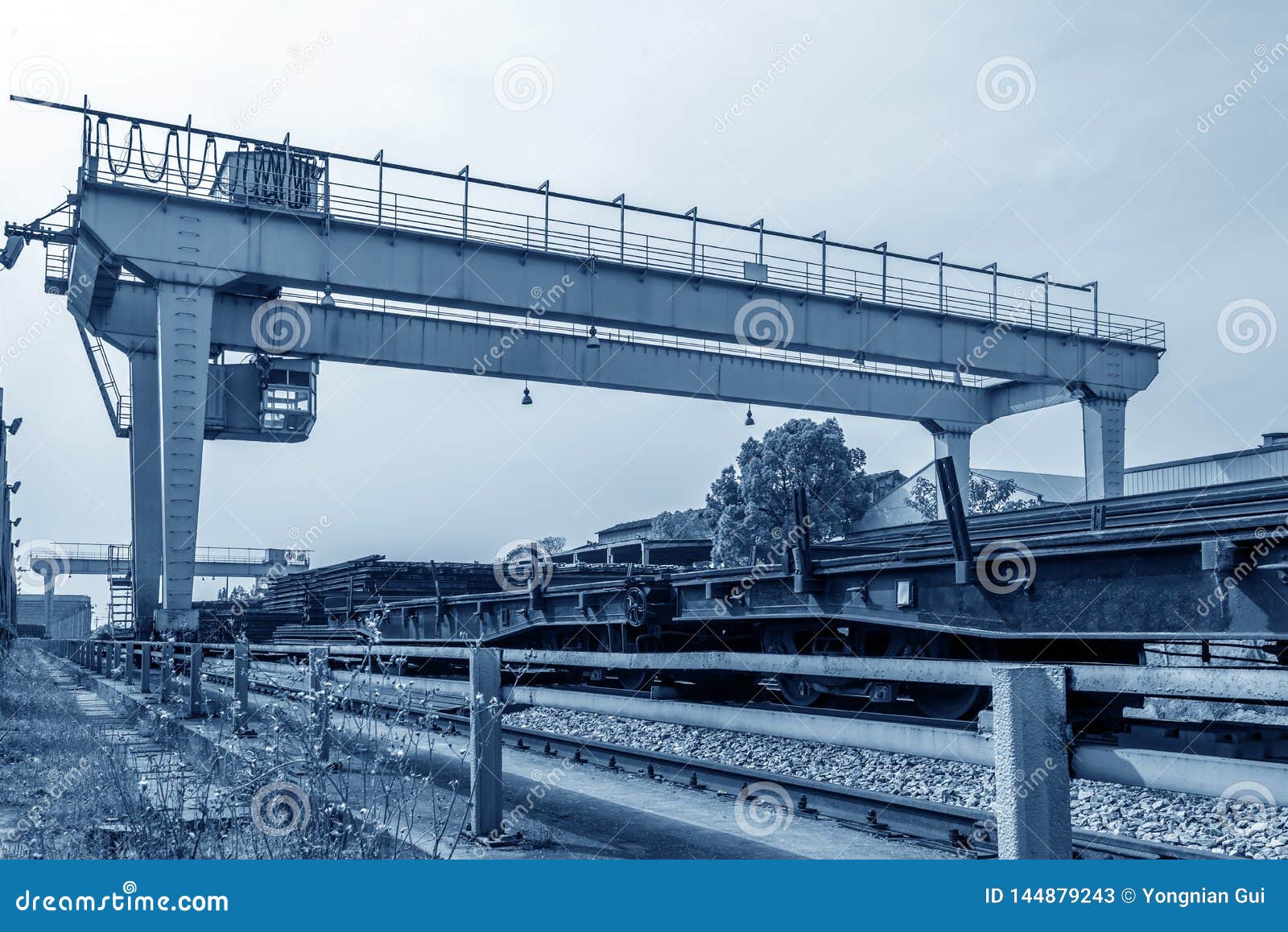 Train unloading dock stock image. Image of transportation - 144879243