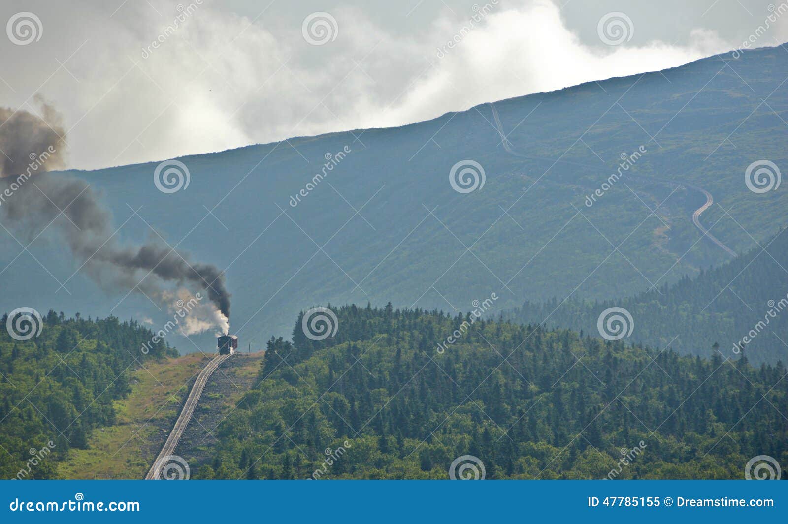 Train up mountain stock image. Image of nature, mount - 47785155