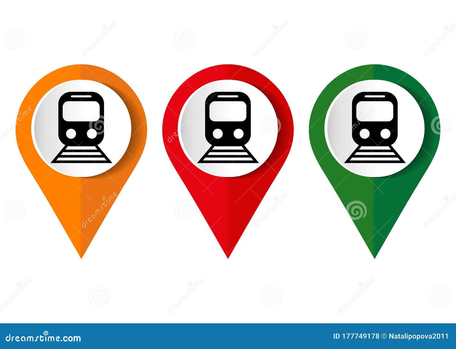 Train Vector Icon, Flat Design Internet Button, Web and Mobile App ...