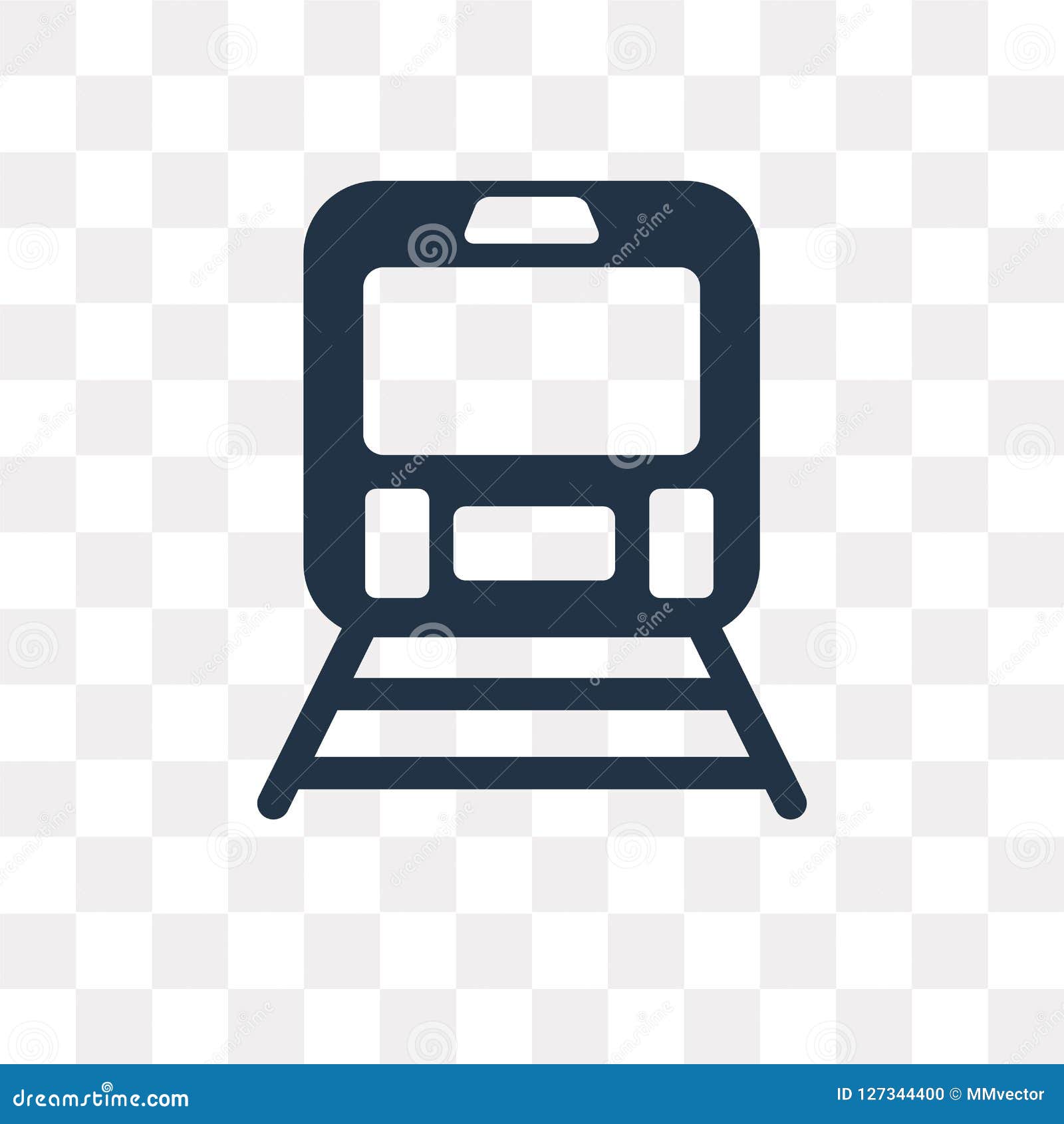 Train Vector Icon Isolated on Transparent Background, Train Tra Stock ...