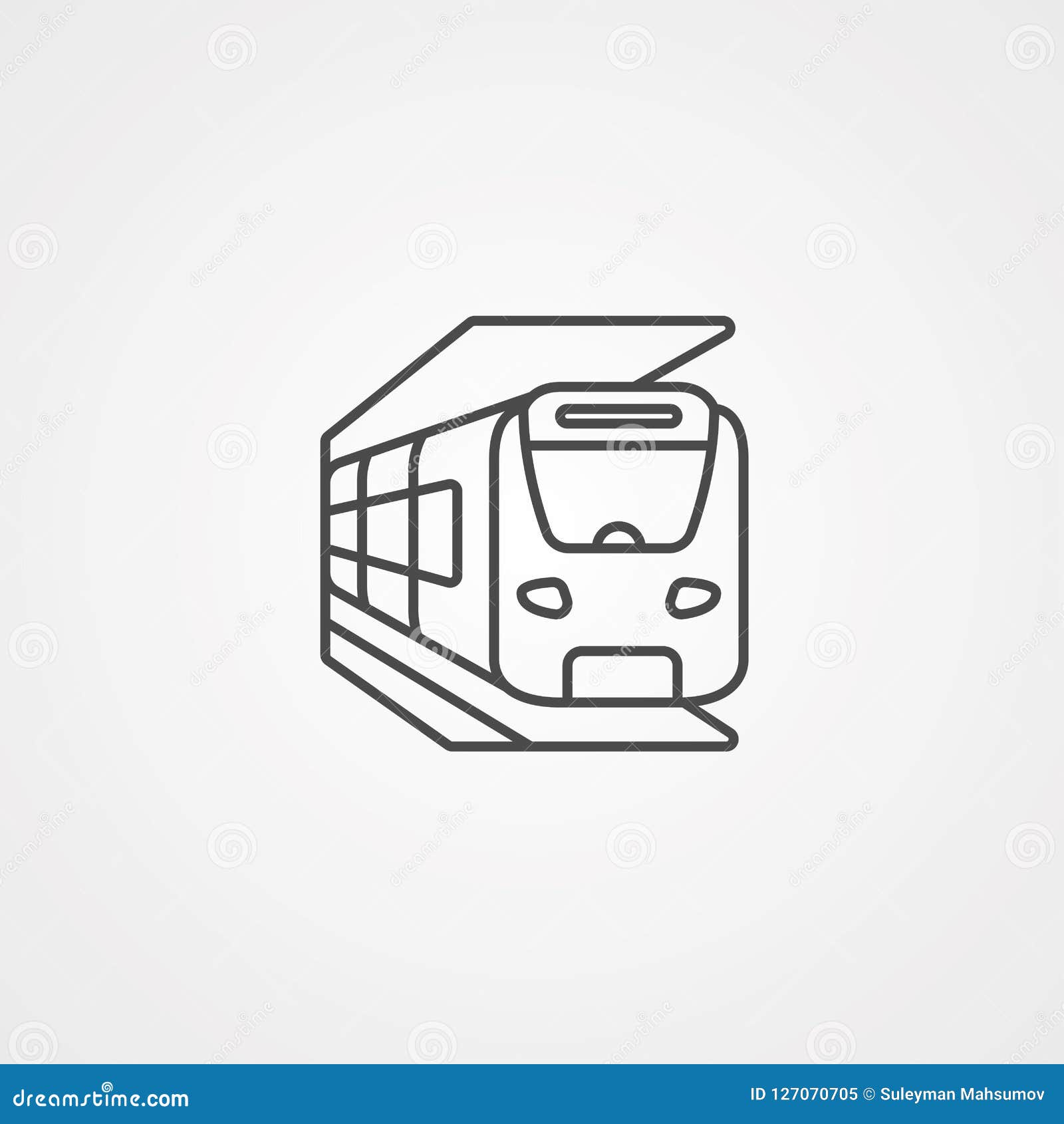 Train Vector Icon Sign Symbol Stock Vector - Illustration of railroad ...