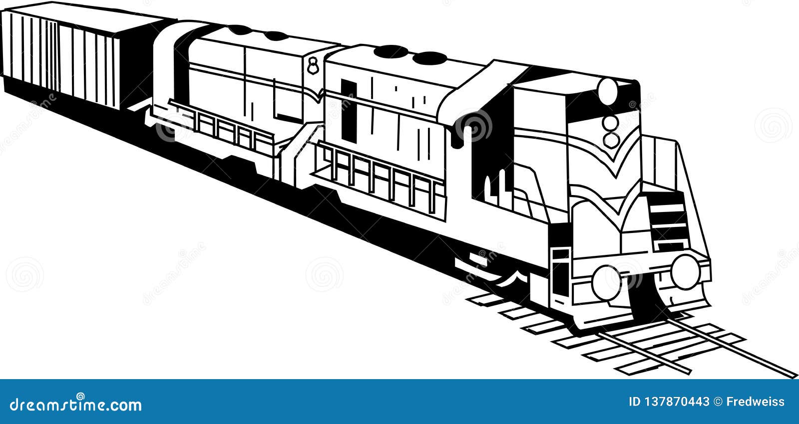 Train Vector Illustration stock vector. Illustration of vector - 137870443