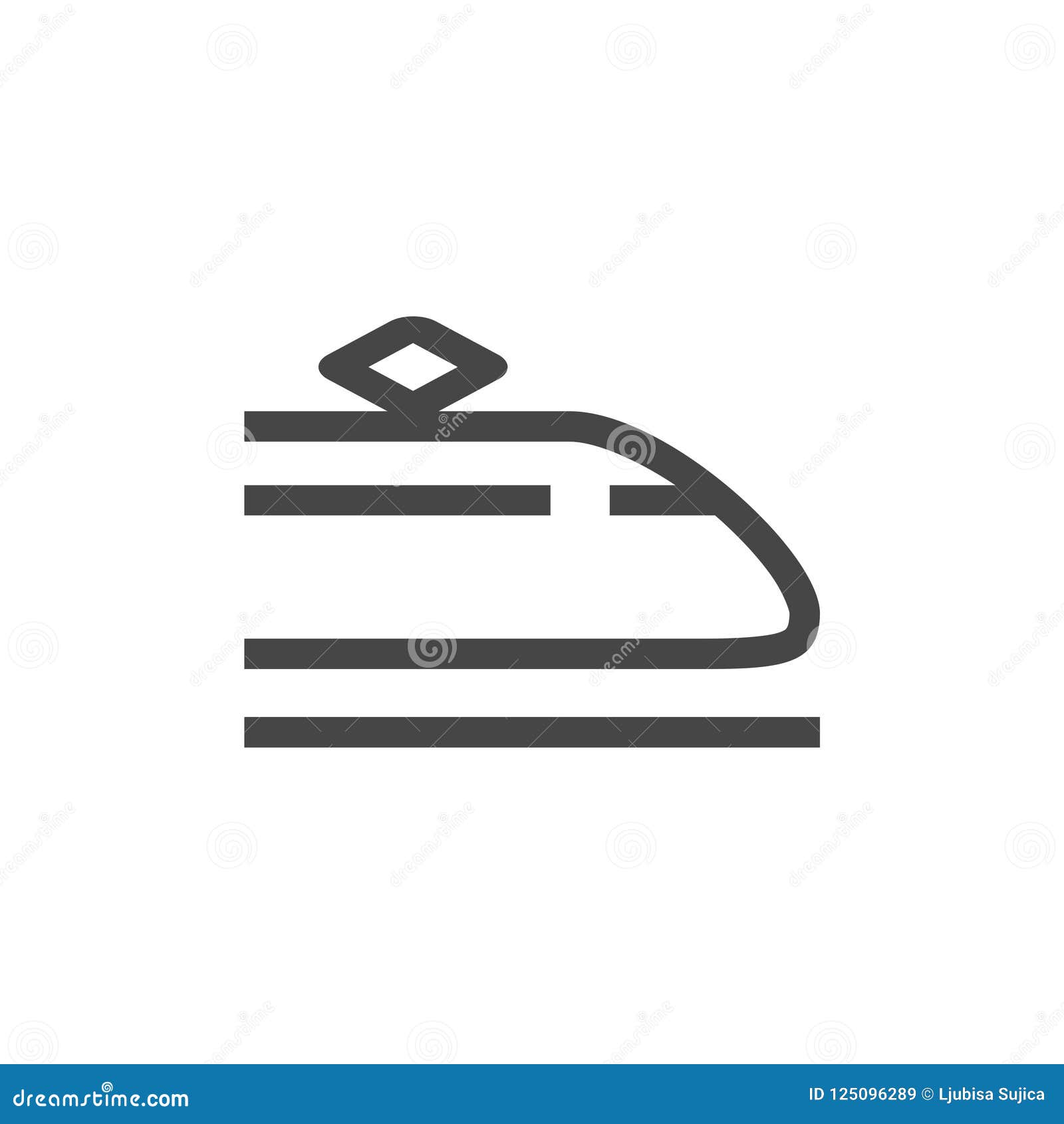 Train vector sign stock vector. Illustration of gray - 125096289