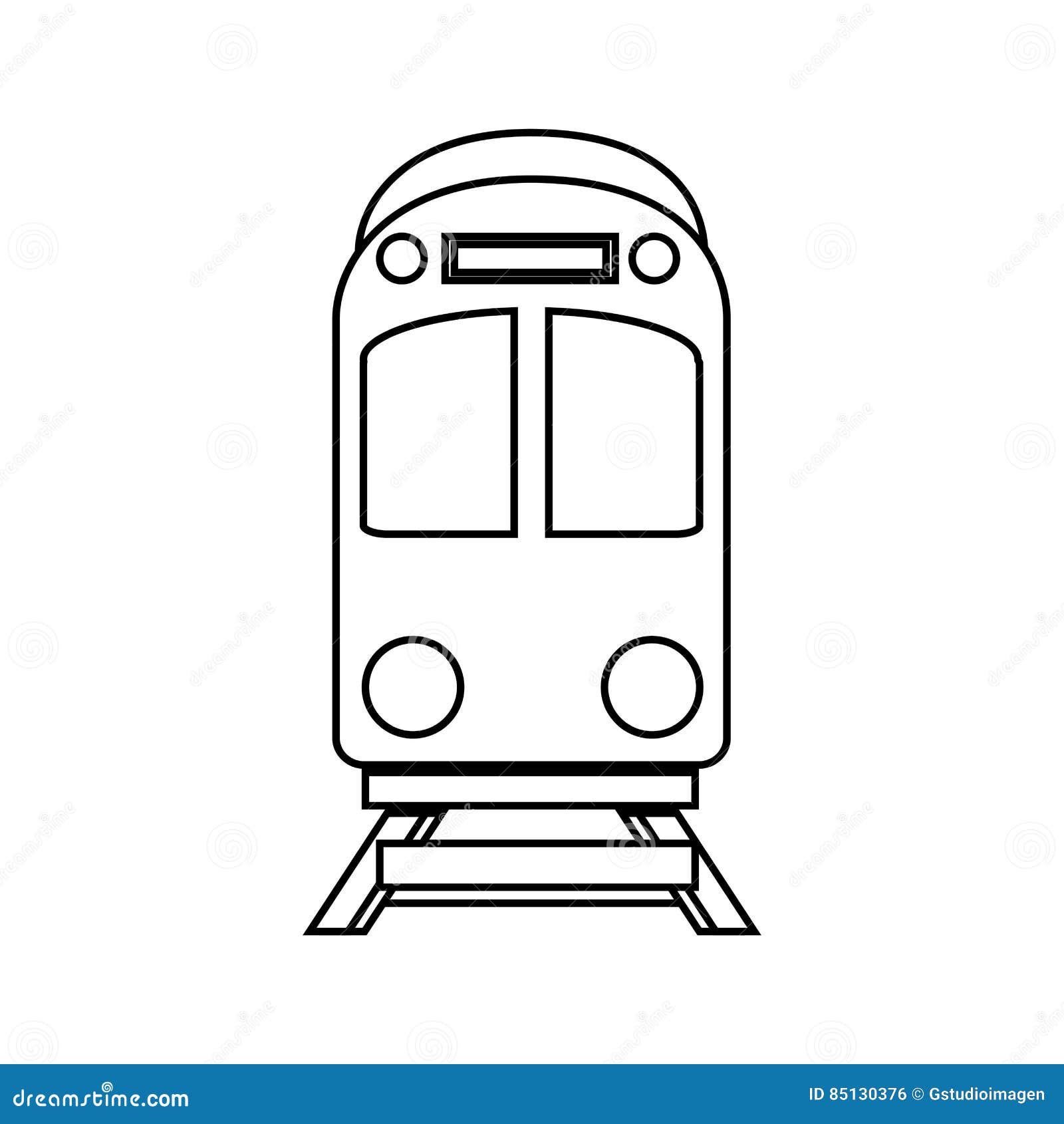 Train Vehicle Isolated Icon Stock Illustration - Illustration of ...