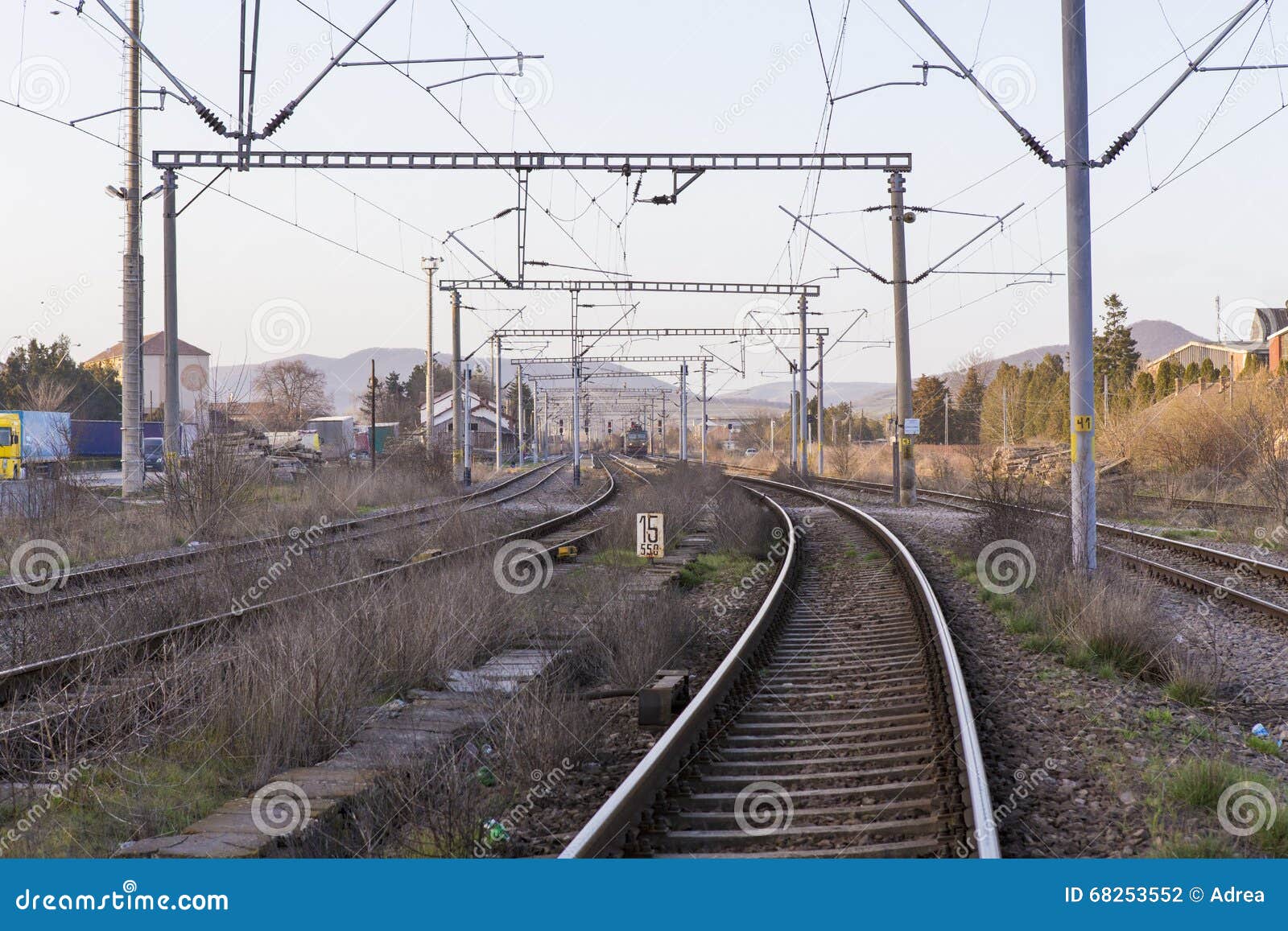 Public Transport Train Leaving Aiud Train Station Editorial Photography ...