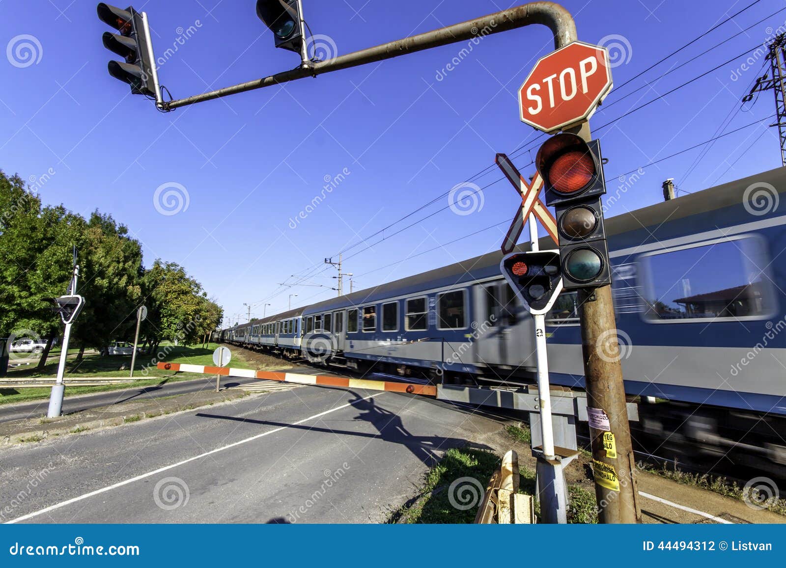 Train stock photo. Image of safety, speed, traffic, street - 44494312