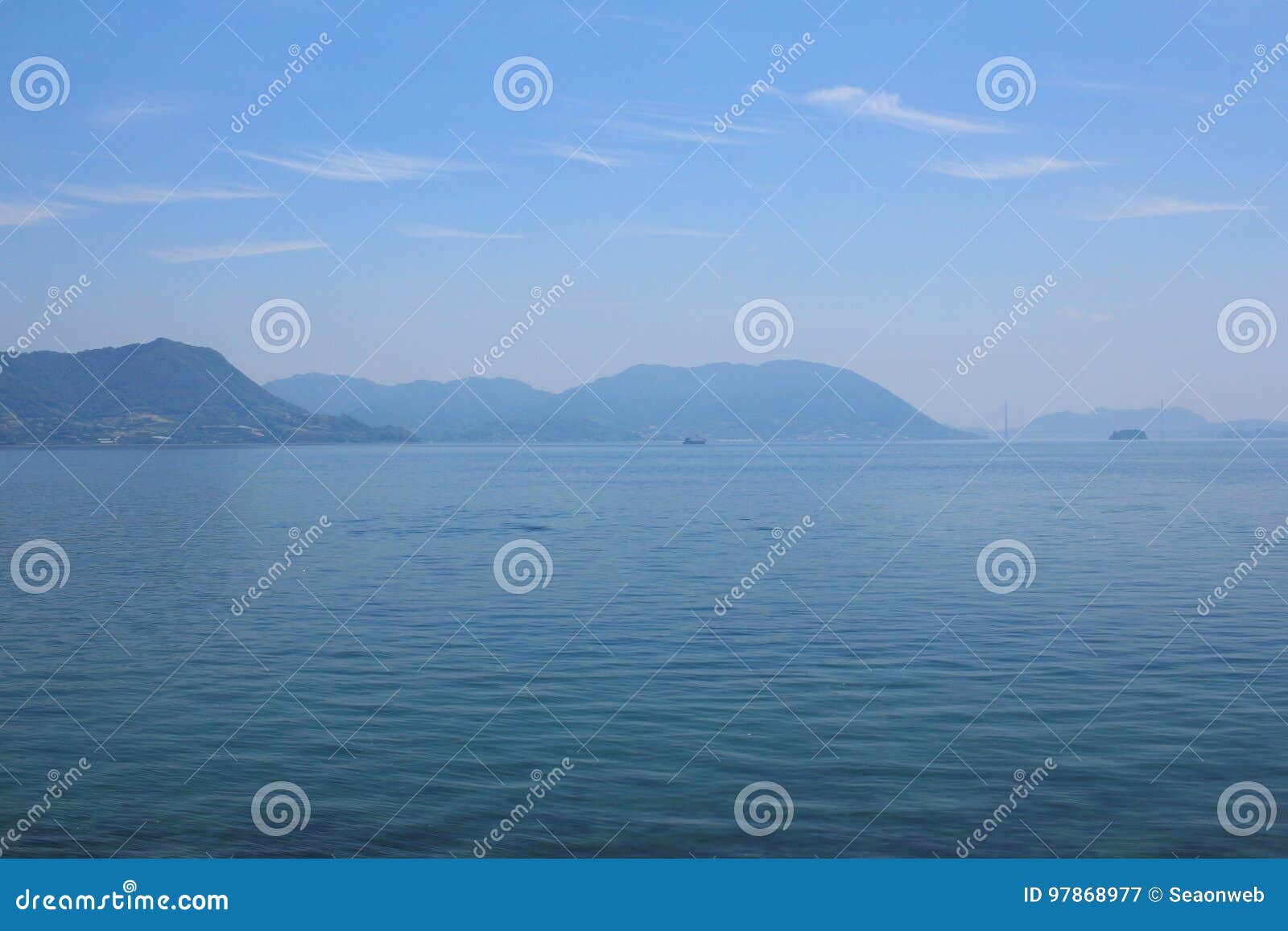 Train View of Seto Inland Sea Stock Image - Image of seto, foliage ...
