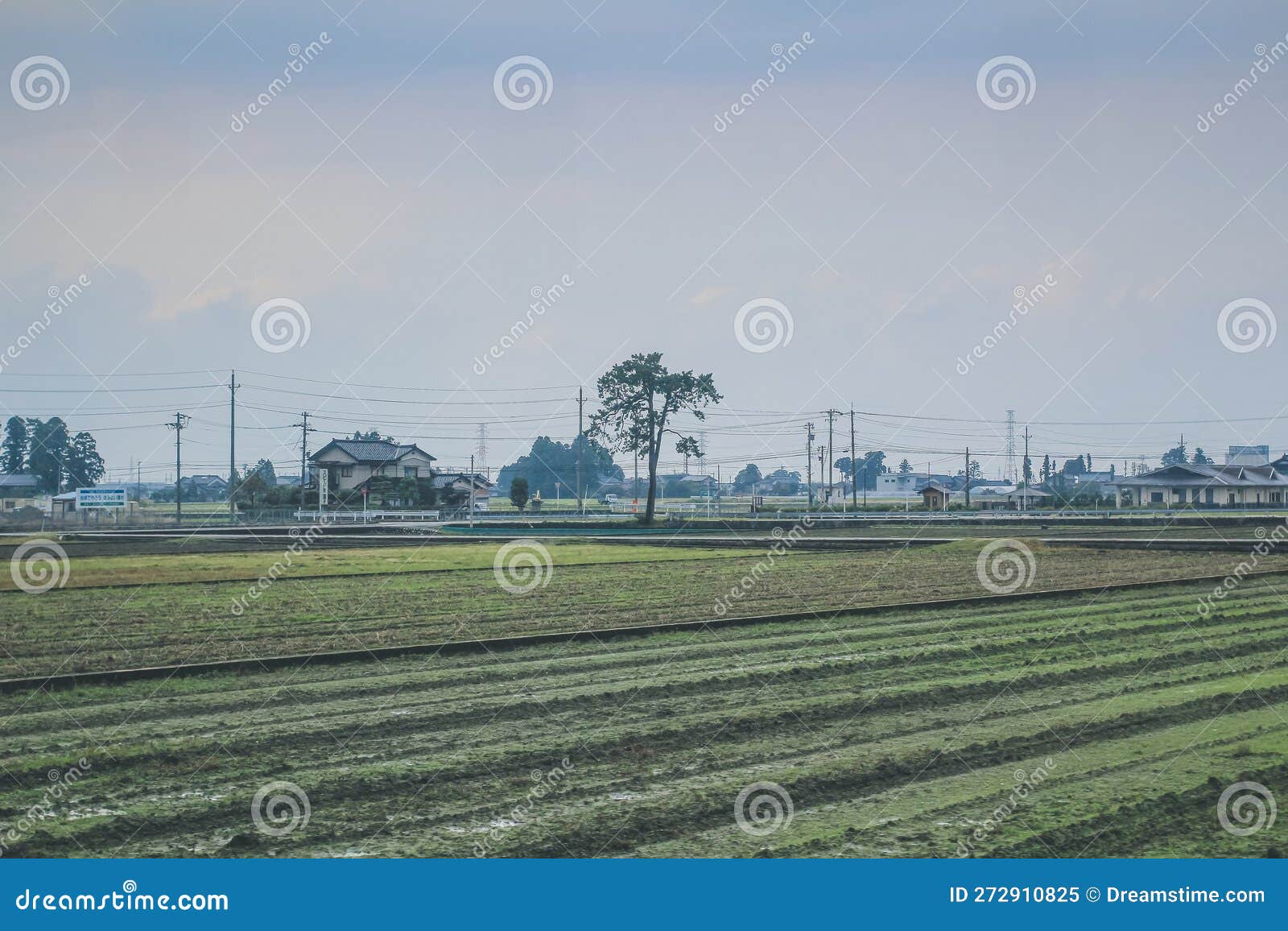 A Train View of Toyama Countryside, Japan 30 Oct 2013 Editorial Image ...
