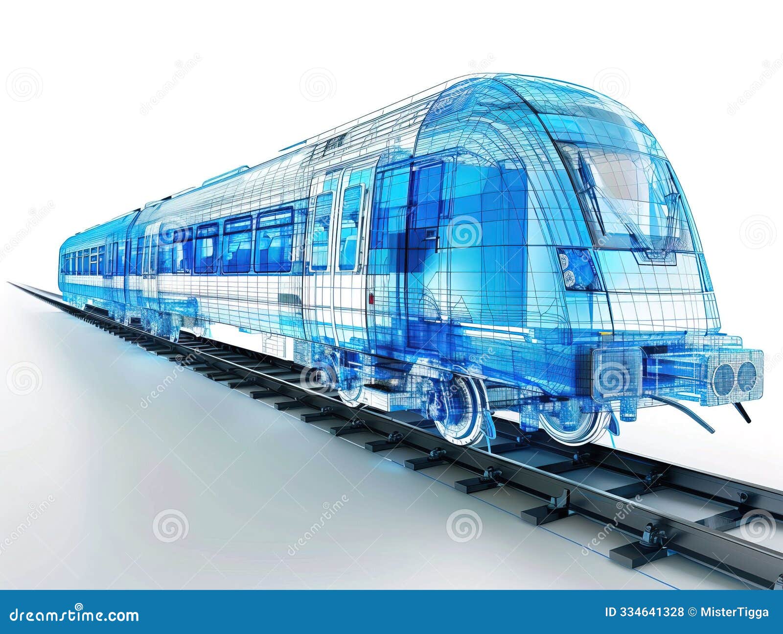 Train Visualization with Augmented Reality Transparent Train in Studio ...