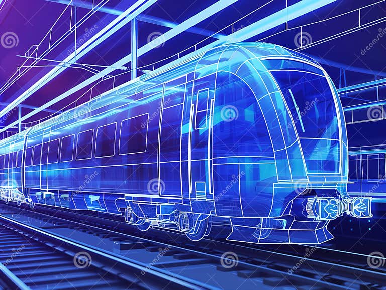 Train Visualization with Augmented Reality Transparent Train in Studio ...