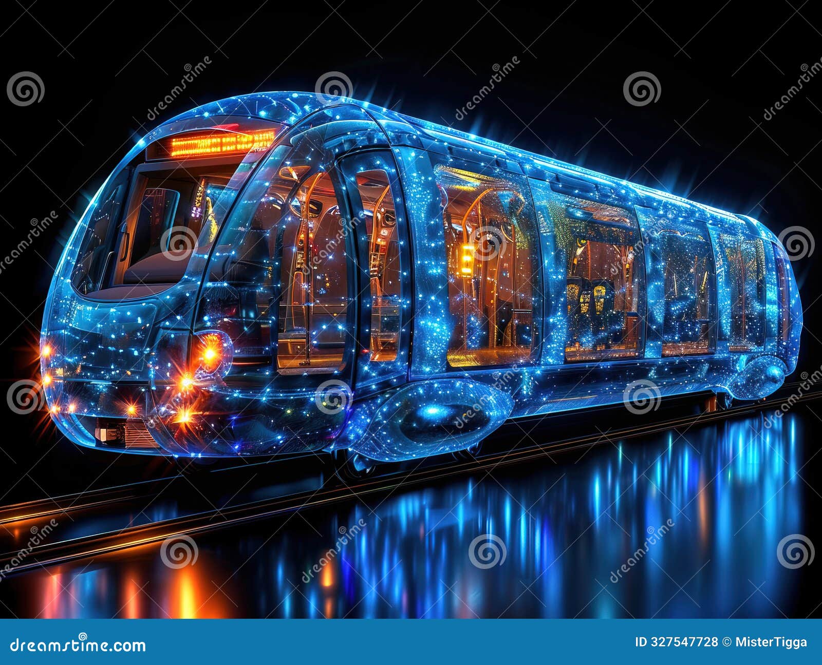 Train Visualization with Augmented Reality Transparent Train in Studio ...