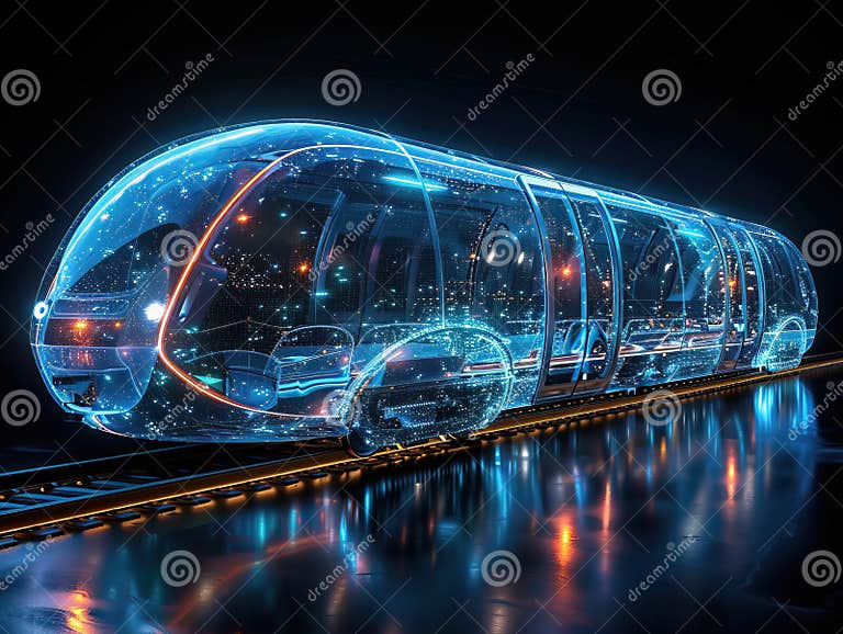 Train Visualization with Augmented Reality Transparent Train in Studio ...