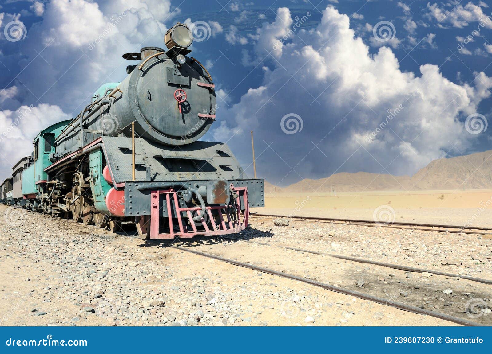 Train wagons in the desert stock photo. Image of line - 239807230