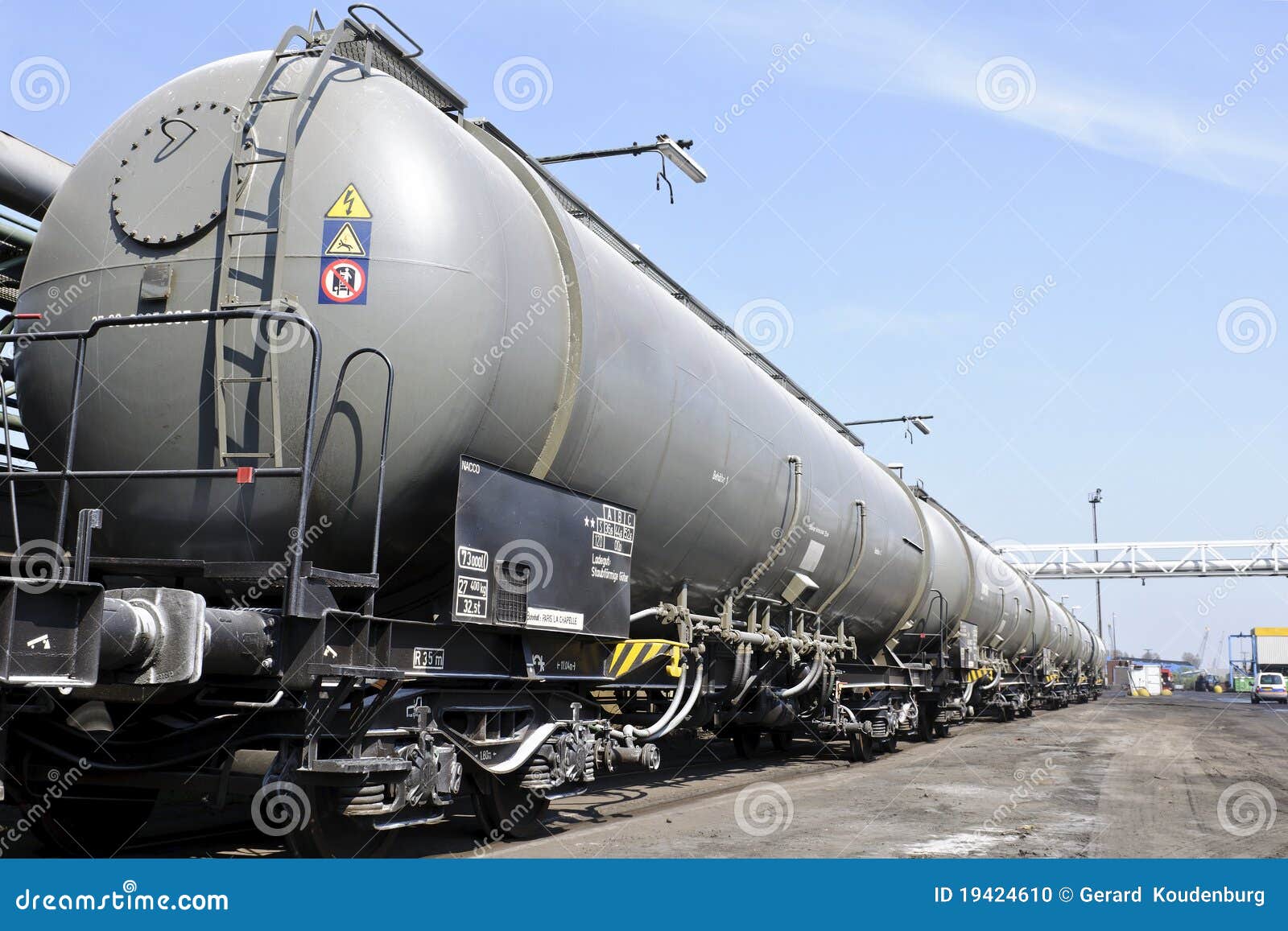 Train Wagons for Liquid Transport Stock Photo - Image of rail, logistic ...