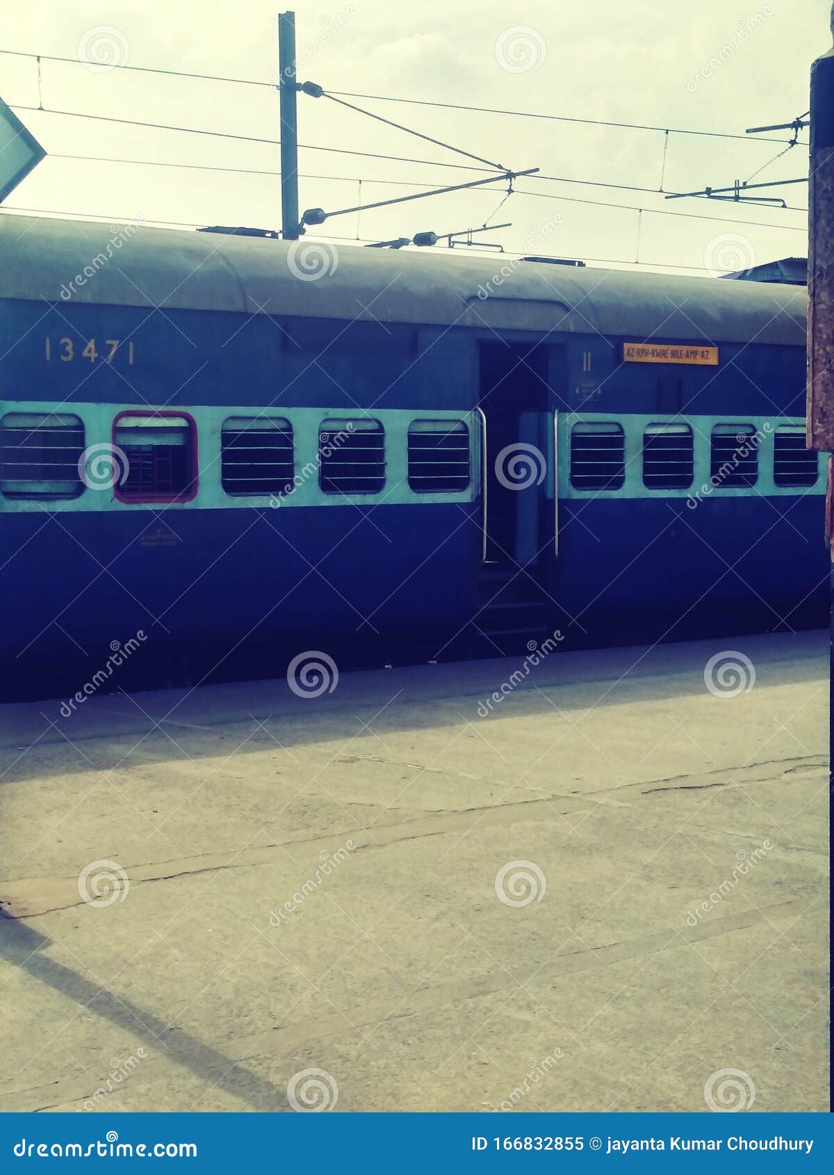 Train waiting for signal stock image. Image of signal - 166832855