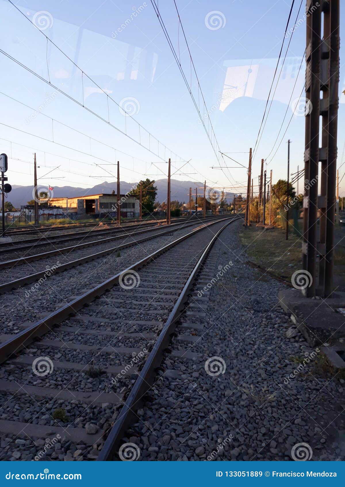 Train way stock image. Image of citty, train, rail, rancagua - 133051889
