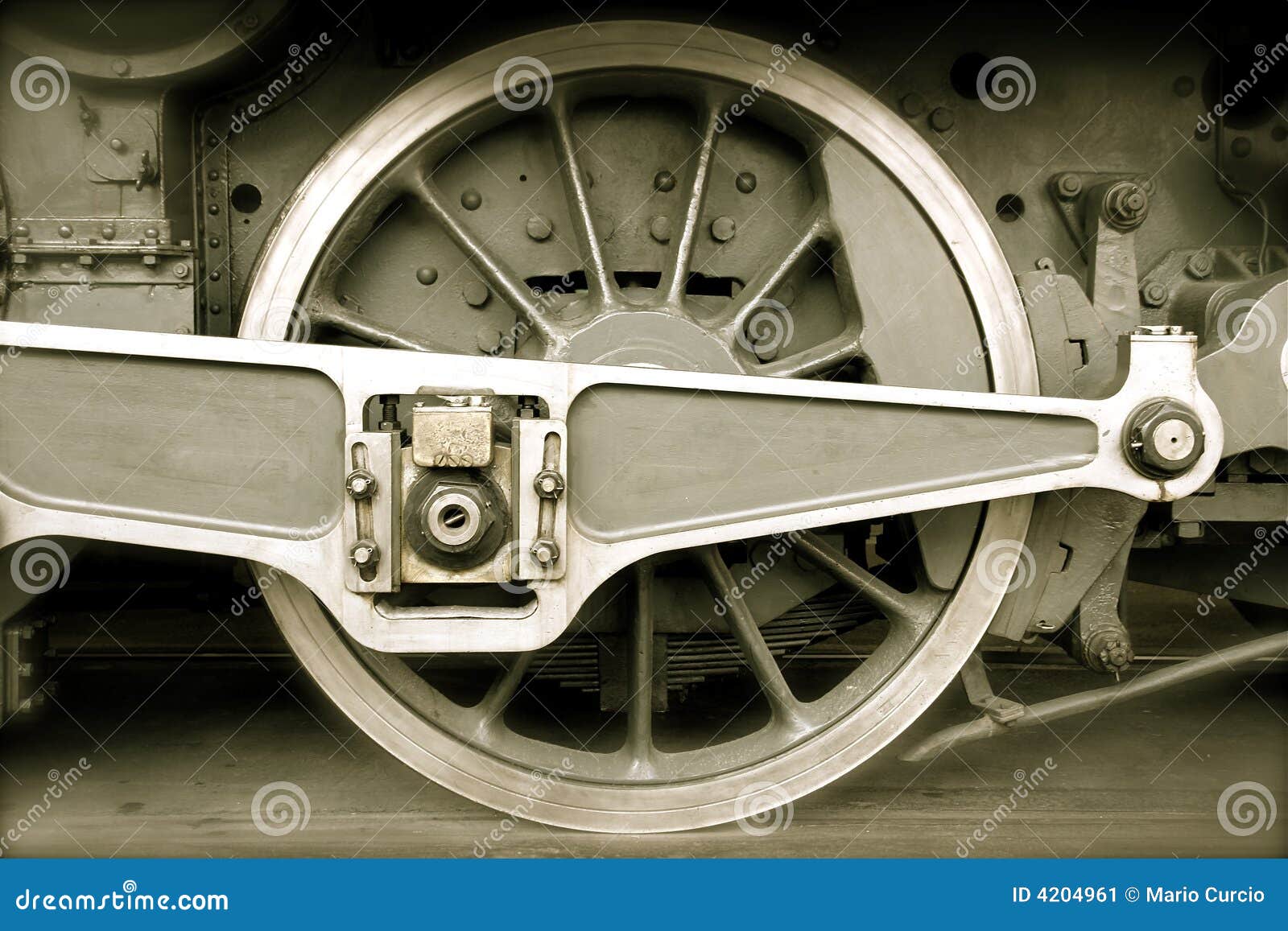 Train Wheel Royalty-Free Stock Photography | CartoonDealer.com #4204961