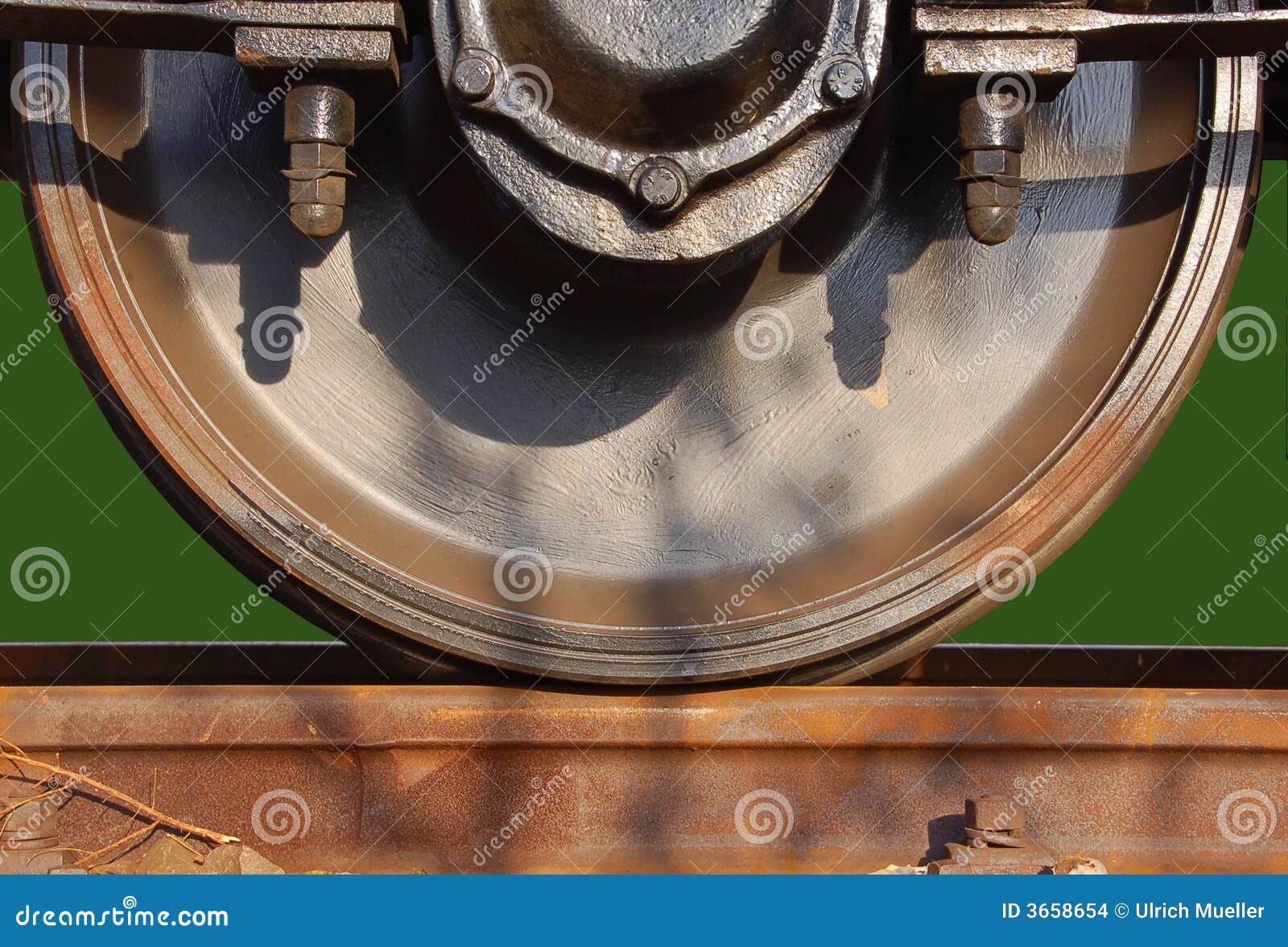 Train wheel on railway stock photo. Image of transportation - 3658654