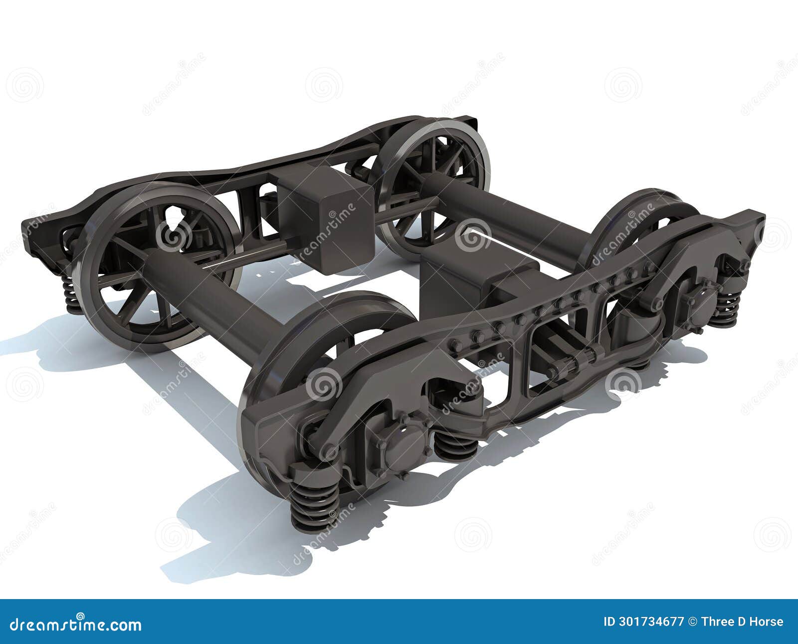Railcar Wheelset - Vector Railway Car Wheels | CartoonDealer.com #60848981