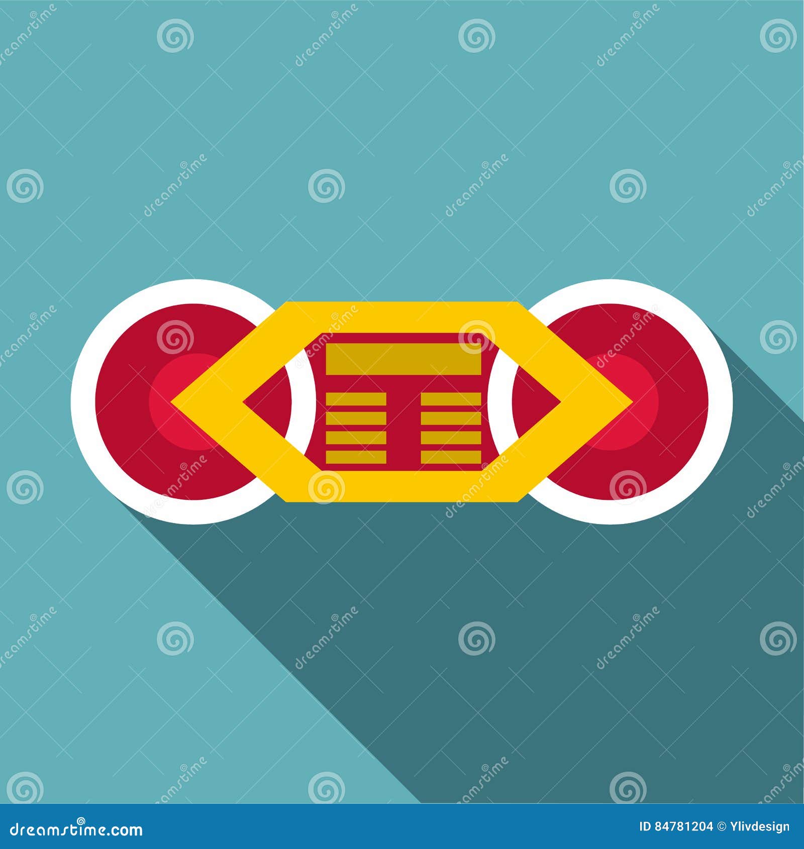 Train Wheels Icon, Flat Style Stock Vector - Illustration of fast ...