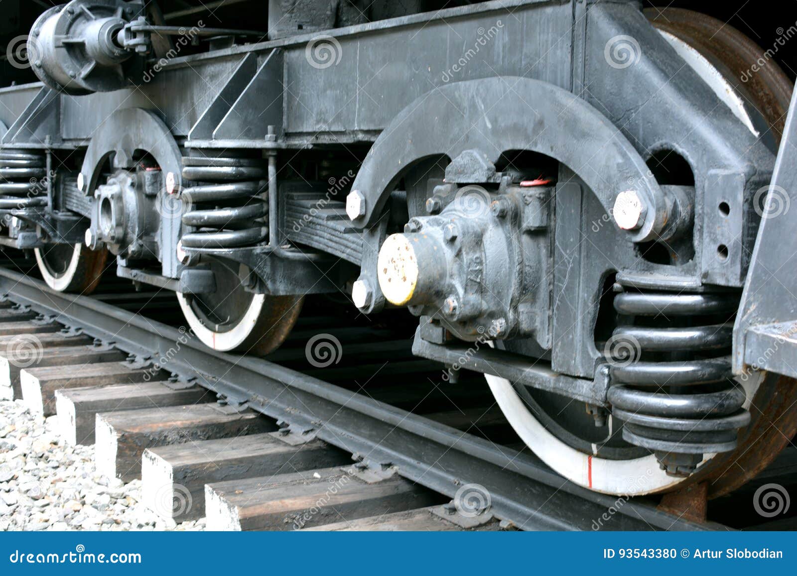 Train wheels stock photo. Image of coach, metal, connected - 93543380