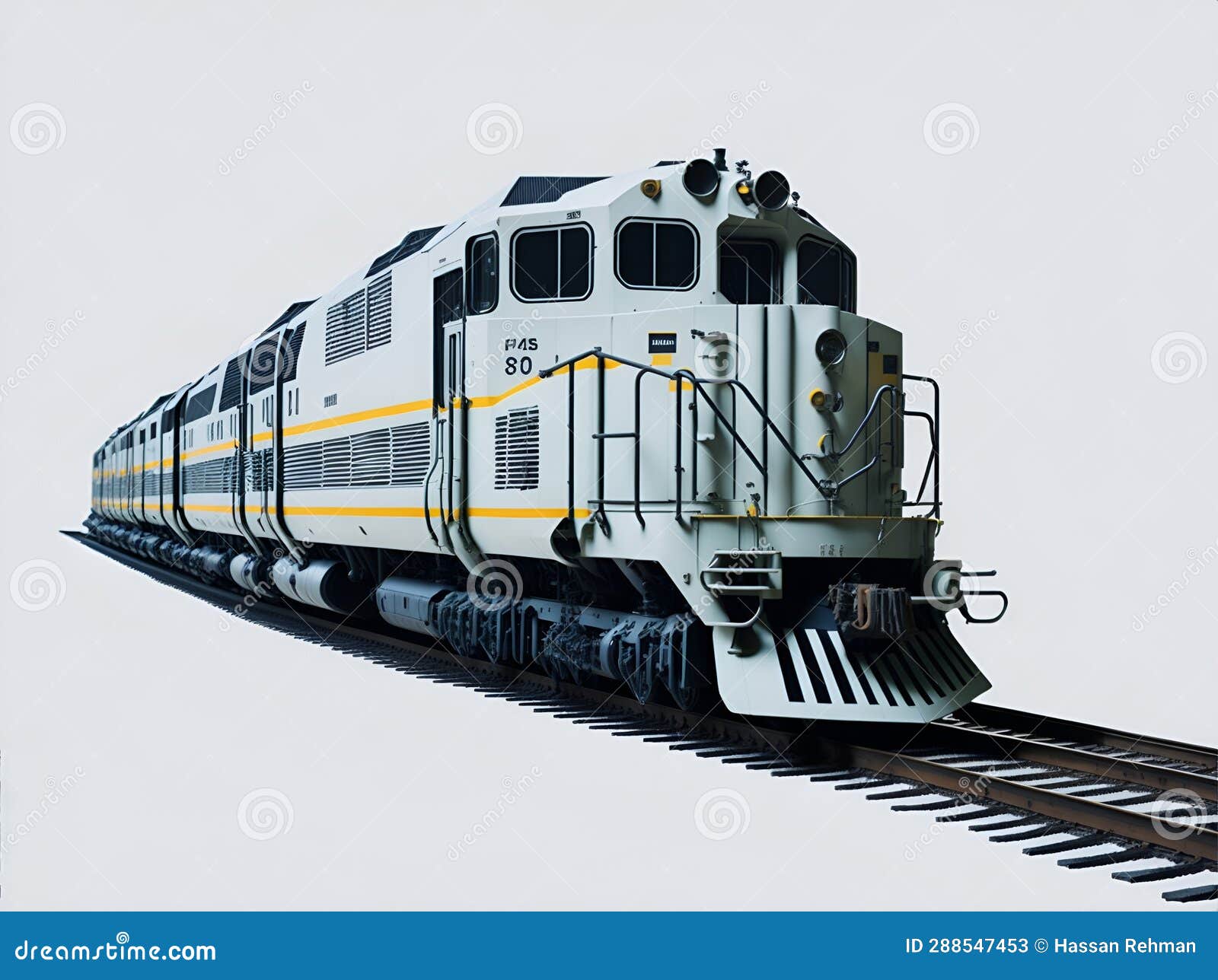 Train on White Background. Ai Generated Stock Illustration ...