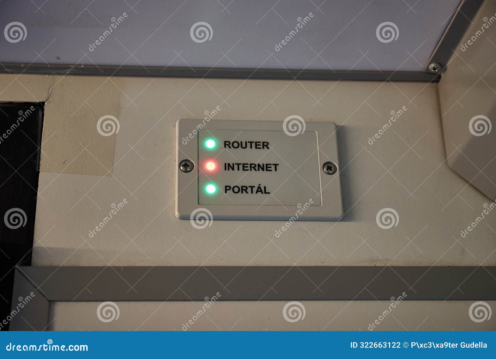 Train Wifi Internet Indicator Lights Stock Photo - Image of feedback ...