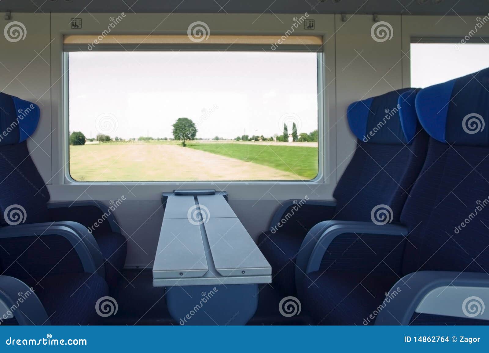 Train Window. Windows Of The Train On Blank Black Screen With The ...