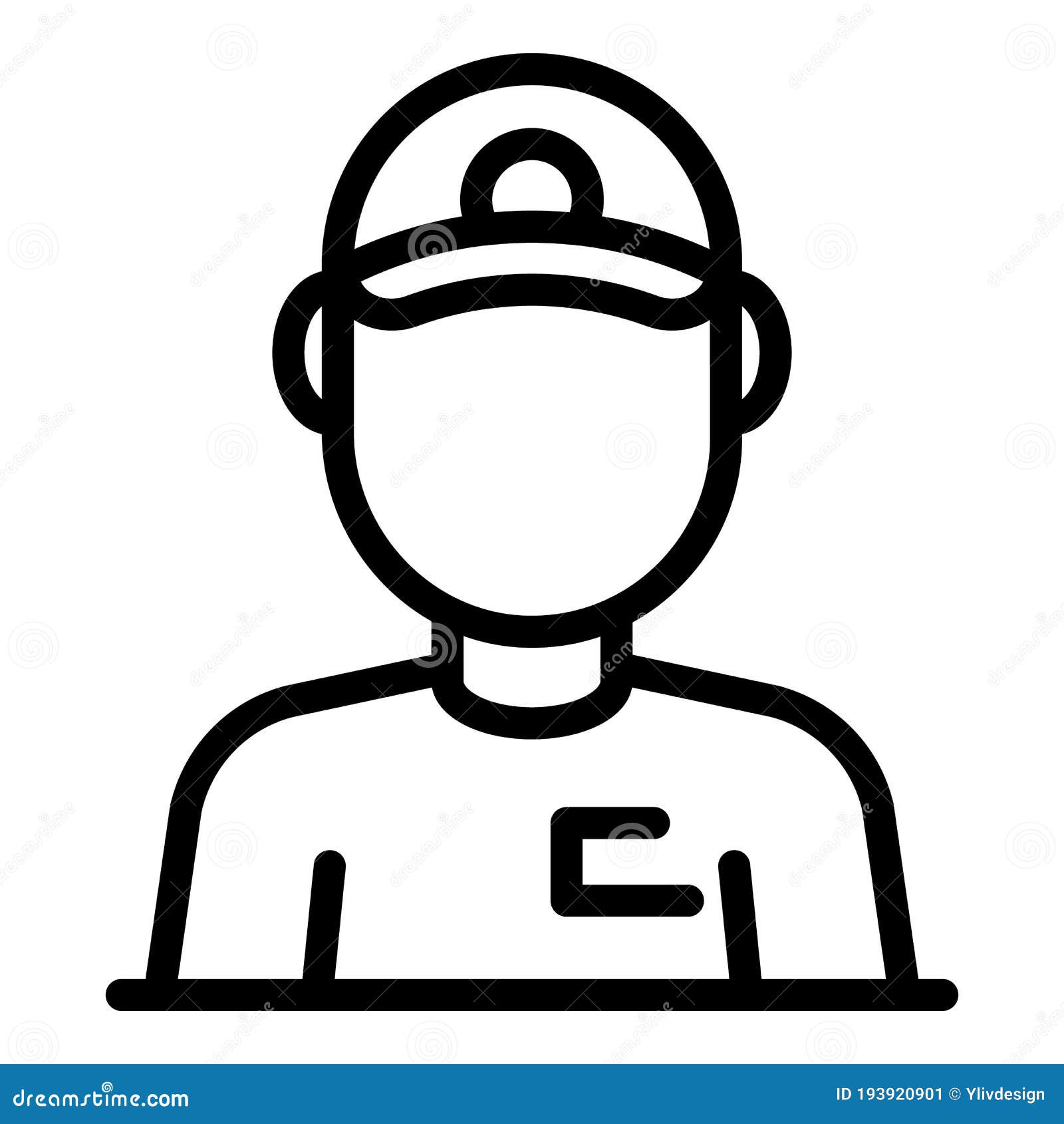 Train Worker Icon, Outline Style Stock Vector - Illustration of railway ...