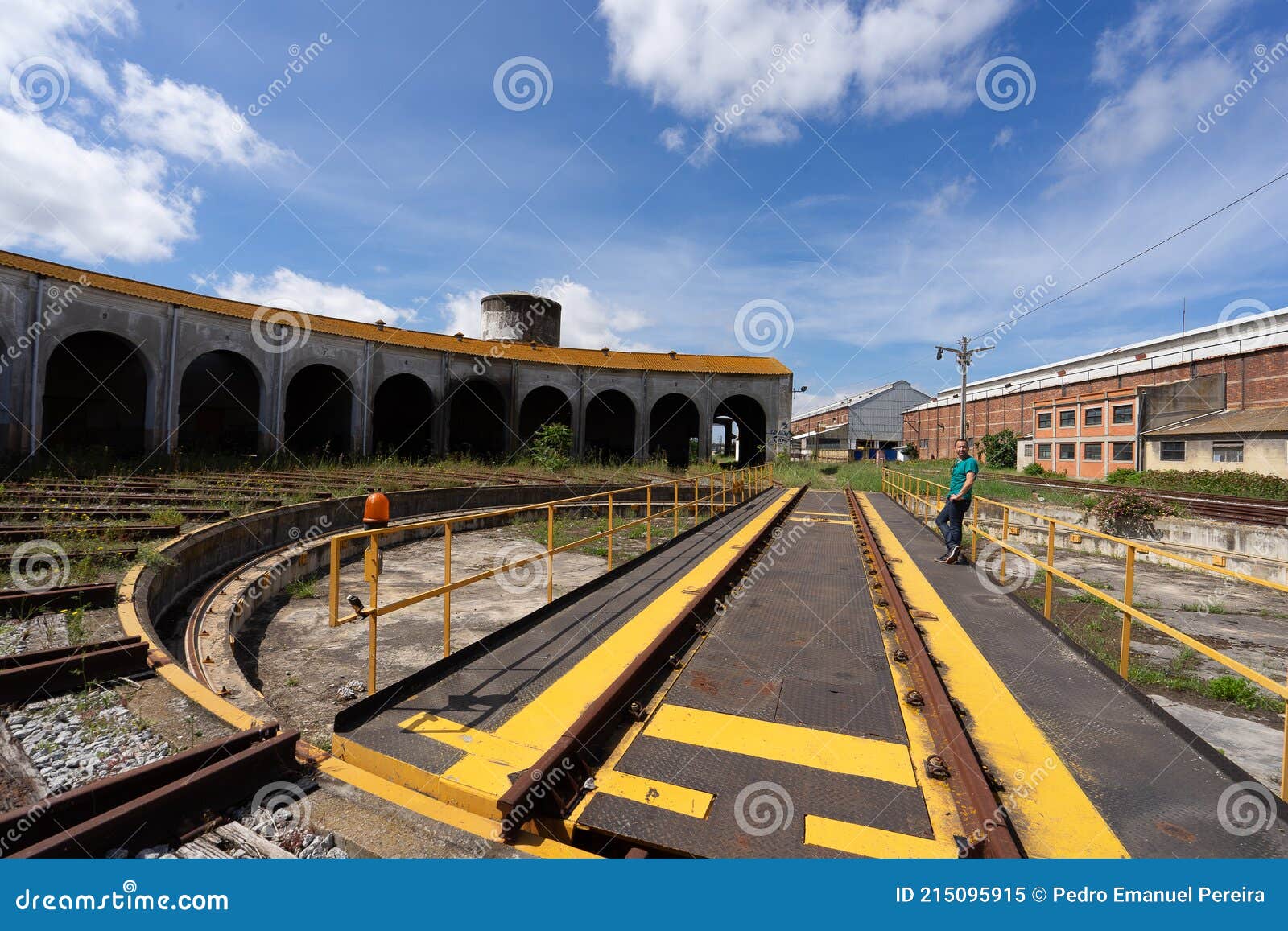 Train Workshop Turntable in the City of Barreiro Editorial Image ...