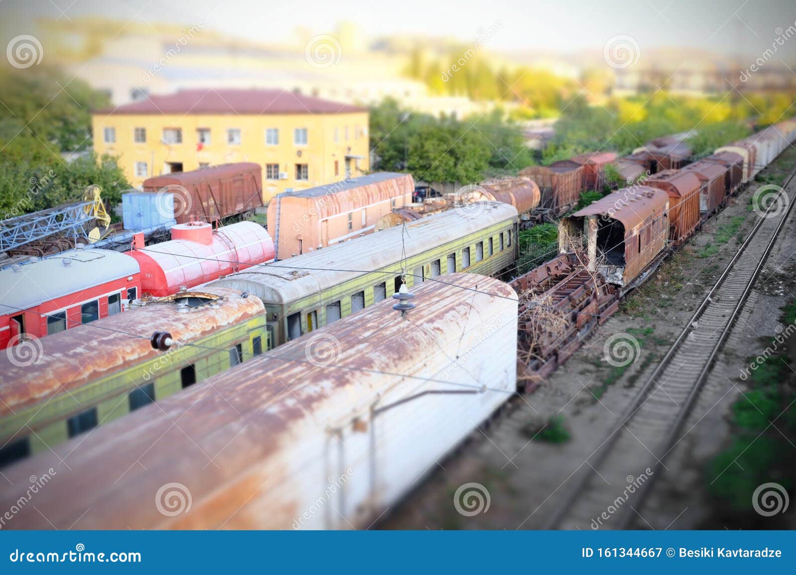 Repaired Railroad Tracks For Freight Trains With Updated Gray Stone ...
