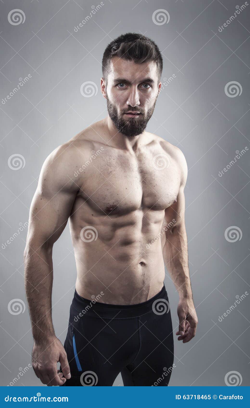 By Trained Man with Sixpack Stock Image - Image of athlete, athletic ...