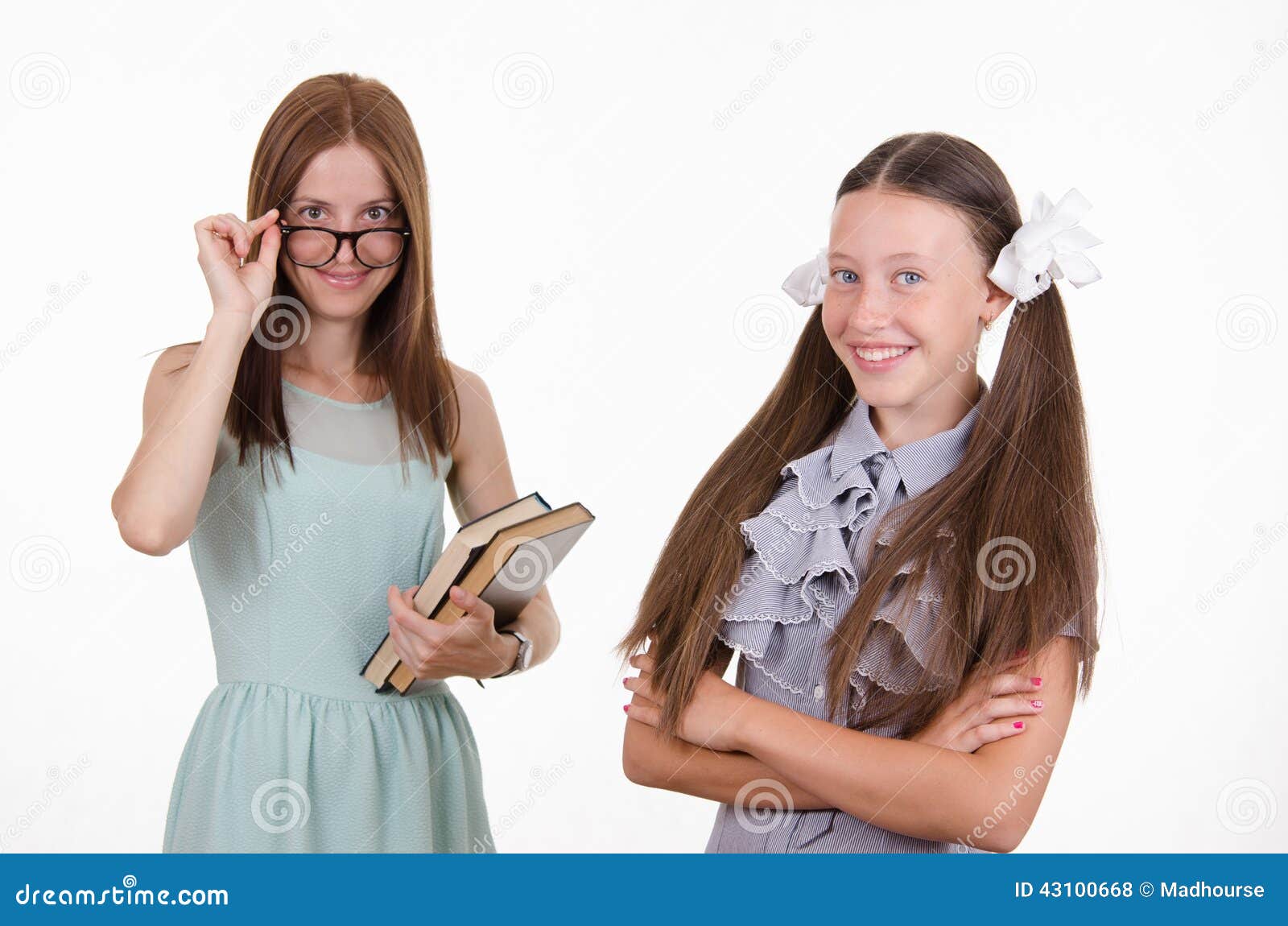 Trainee in Foreground, a Teacher the Background Stock Photo - Image of ...