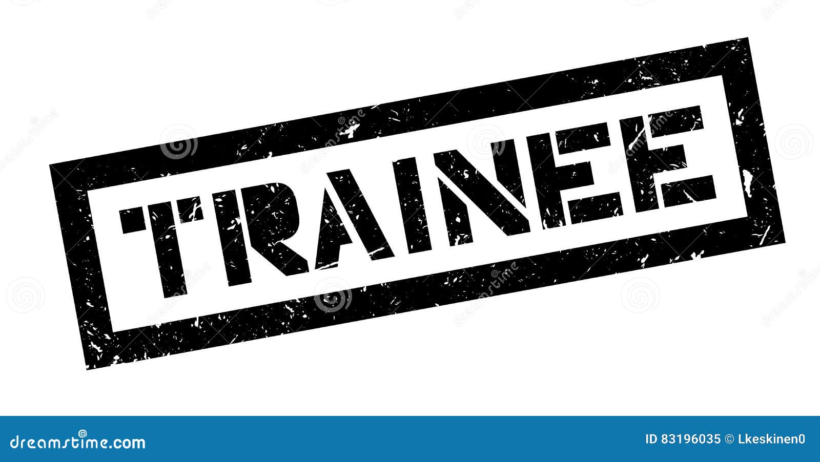 Trainee rubber stamp stock illustration. Illustration of performance ...