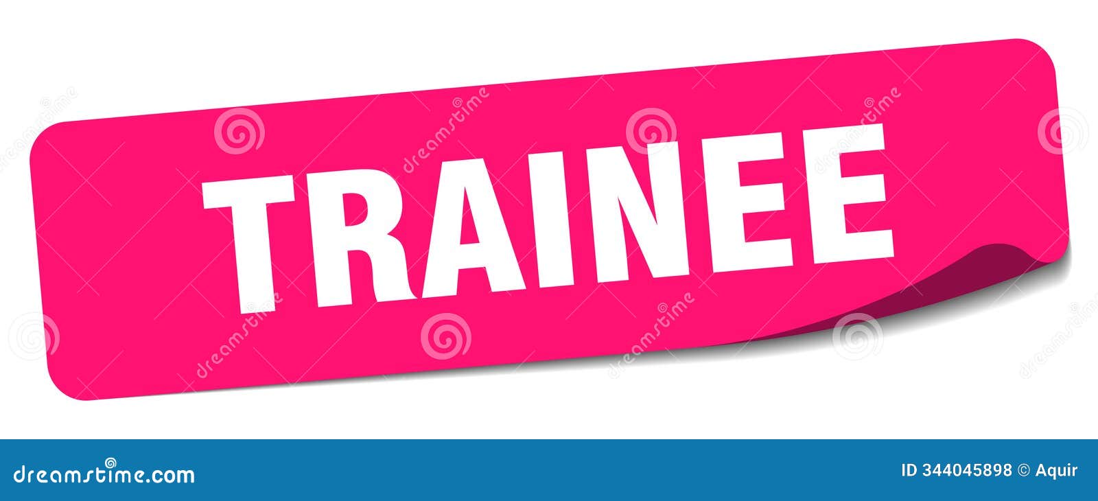 Trainee Sticker. Trainee Sign On Transparent Background Cartoon Vector ...
