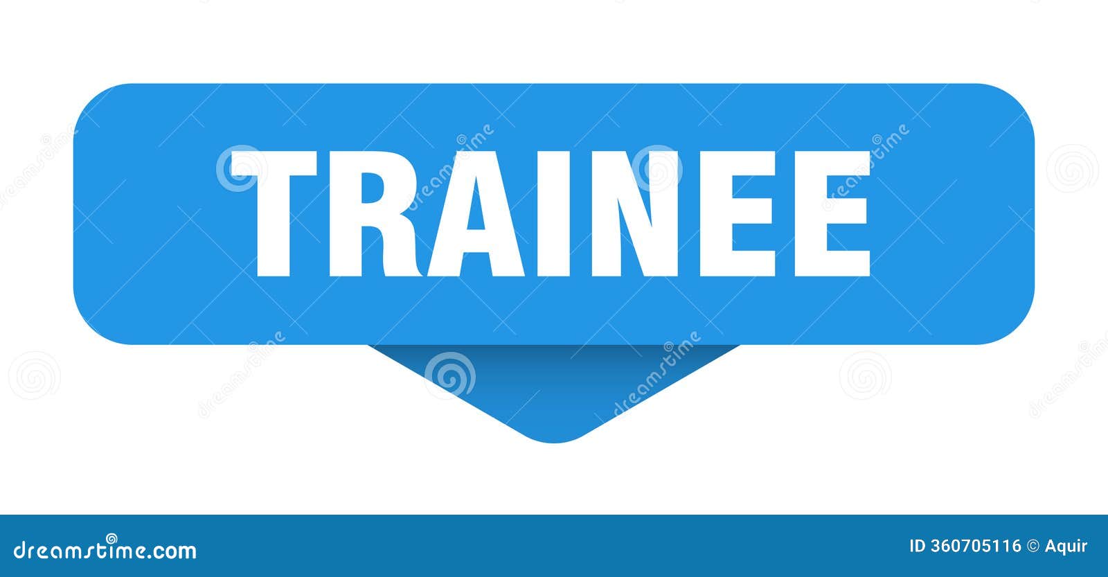 Trainee Sticker. Trainee Sign on Transparent Background Stock Vector ...