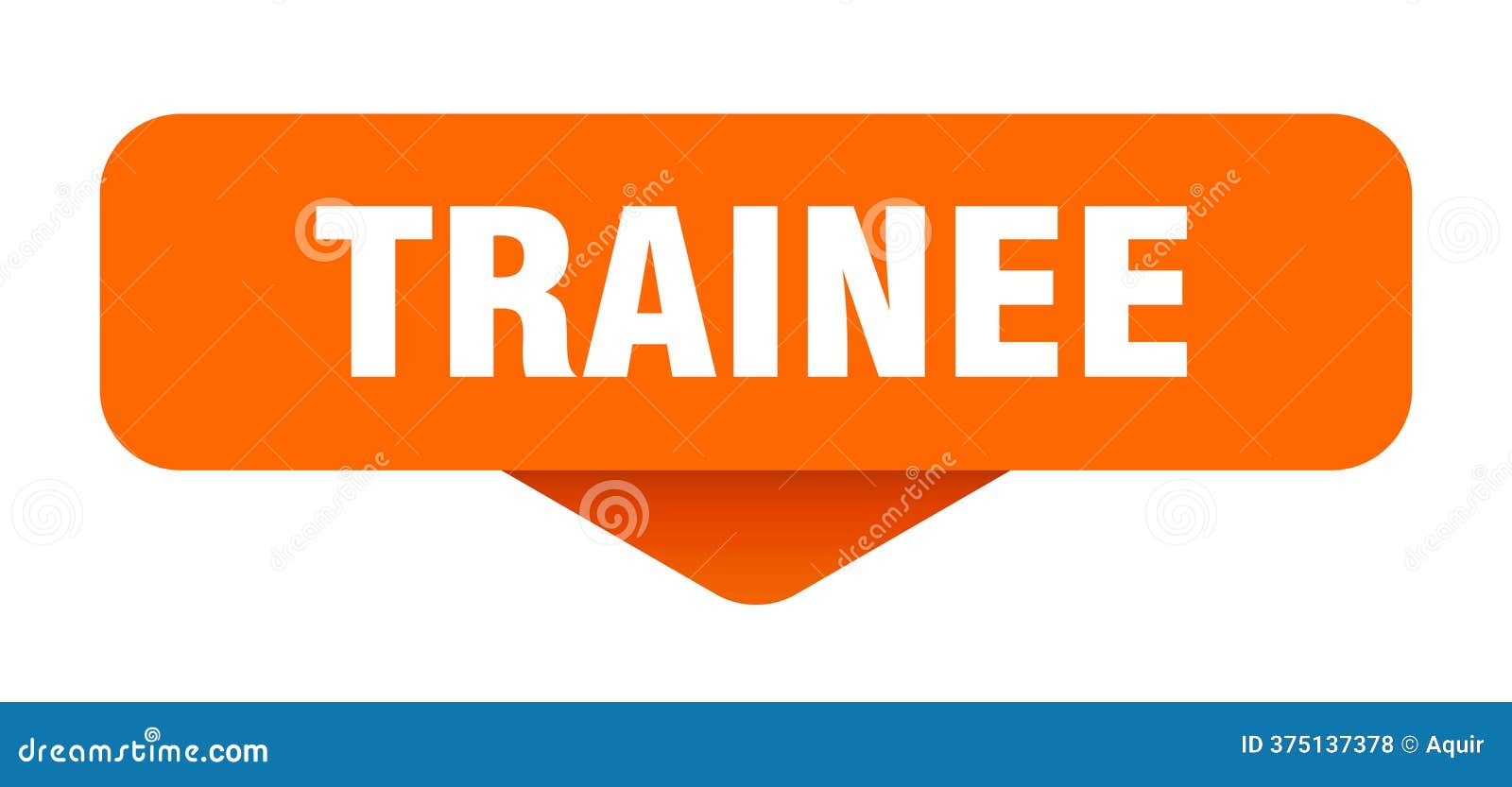 Trainee Sticker. Trainee Sign On Transparent Background Cartoon Vector ...