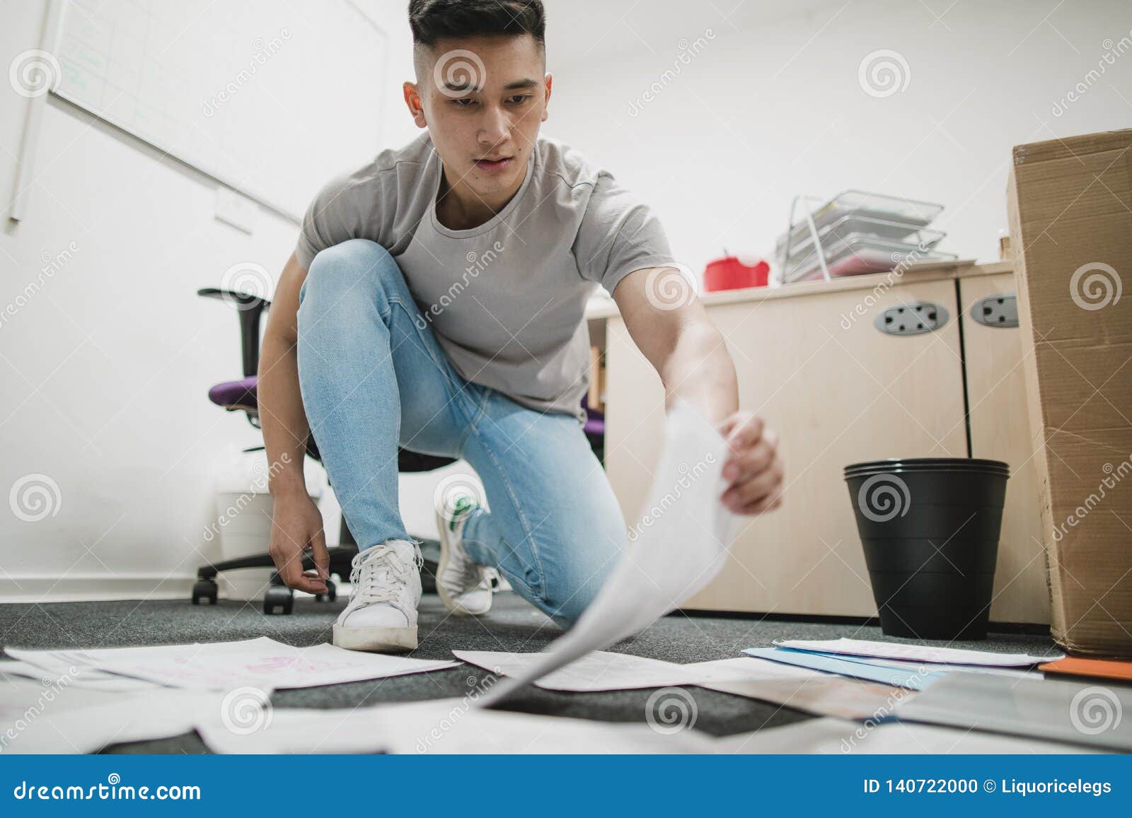 Trainee Working in a Creative Office Stock Photo - Image of asian ...